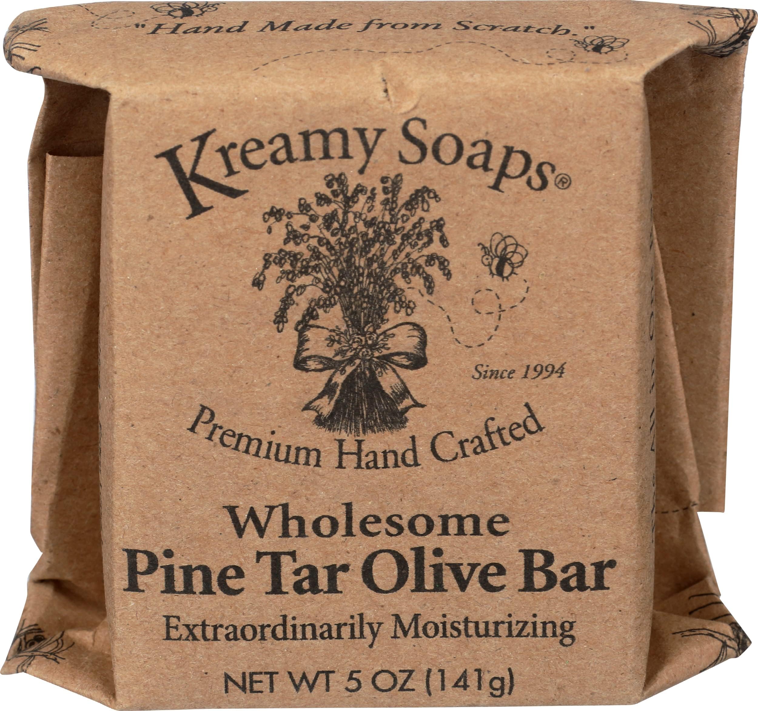 Amazon.com : All Natural Pine Tar Soap Bar 4oz – Cleansing Anti Acne ...