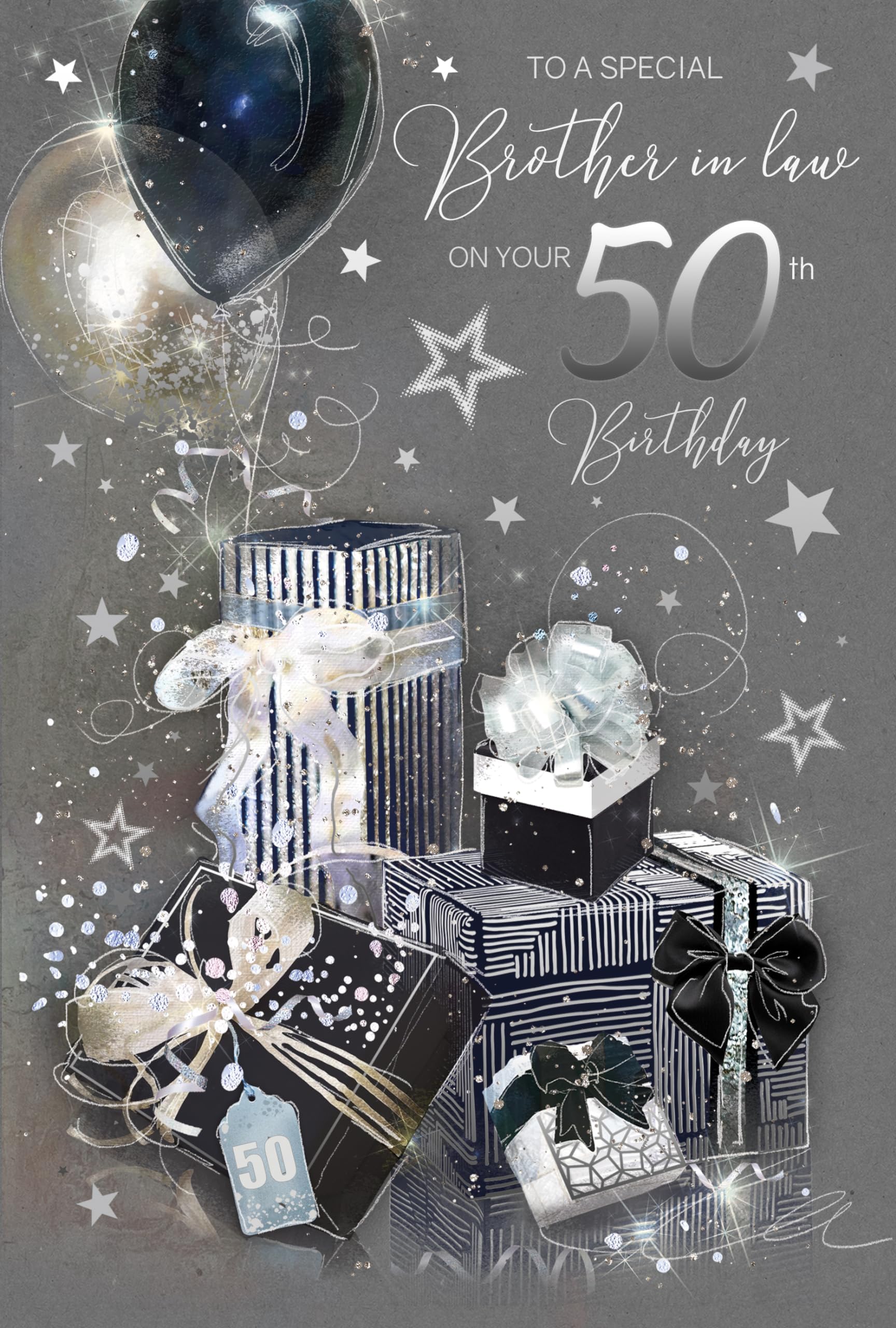 Son-in-Law 50th Birthday Card - Age 50 - Sports Car Design - Special ...