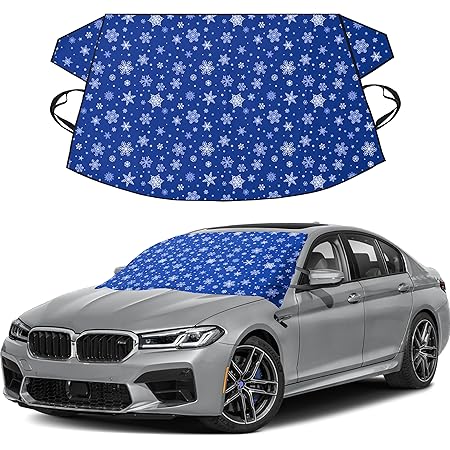 Amazon.com: Riakrum Car Windshield Cover for Ice and Snow Oxford Fabric ...