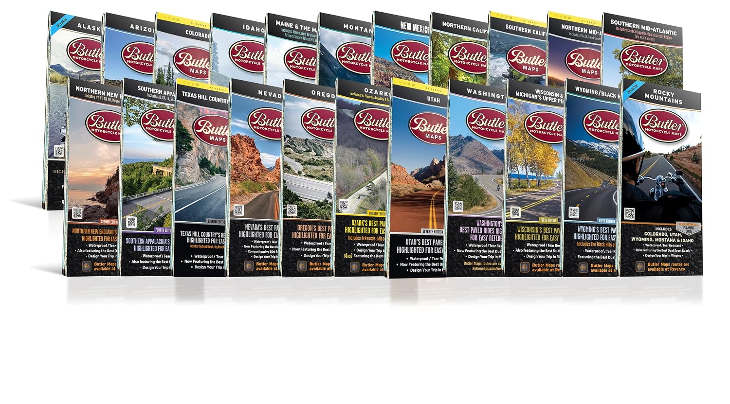 Butler Maps Best Paved Roads G1 Series Master Collection