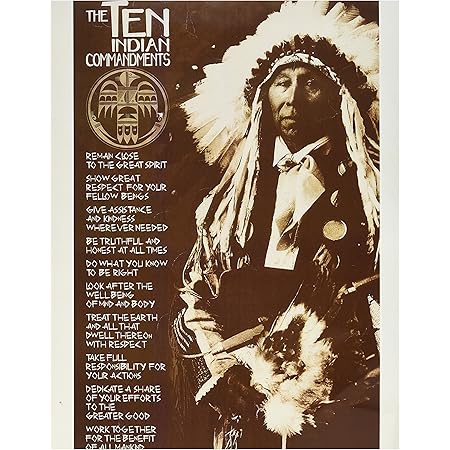 Amazon.com: The Ten Indian Commandments Poster Print, 24x36 Poster ...
