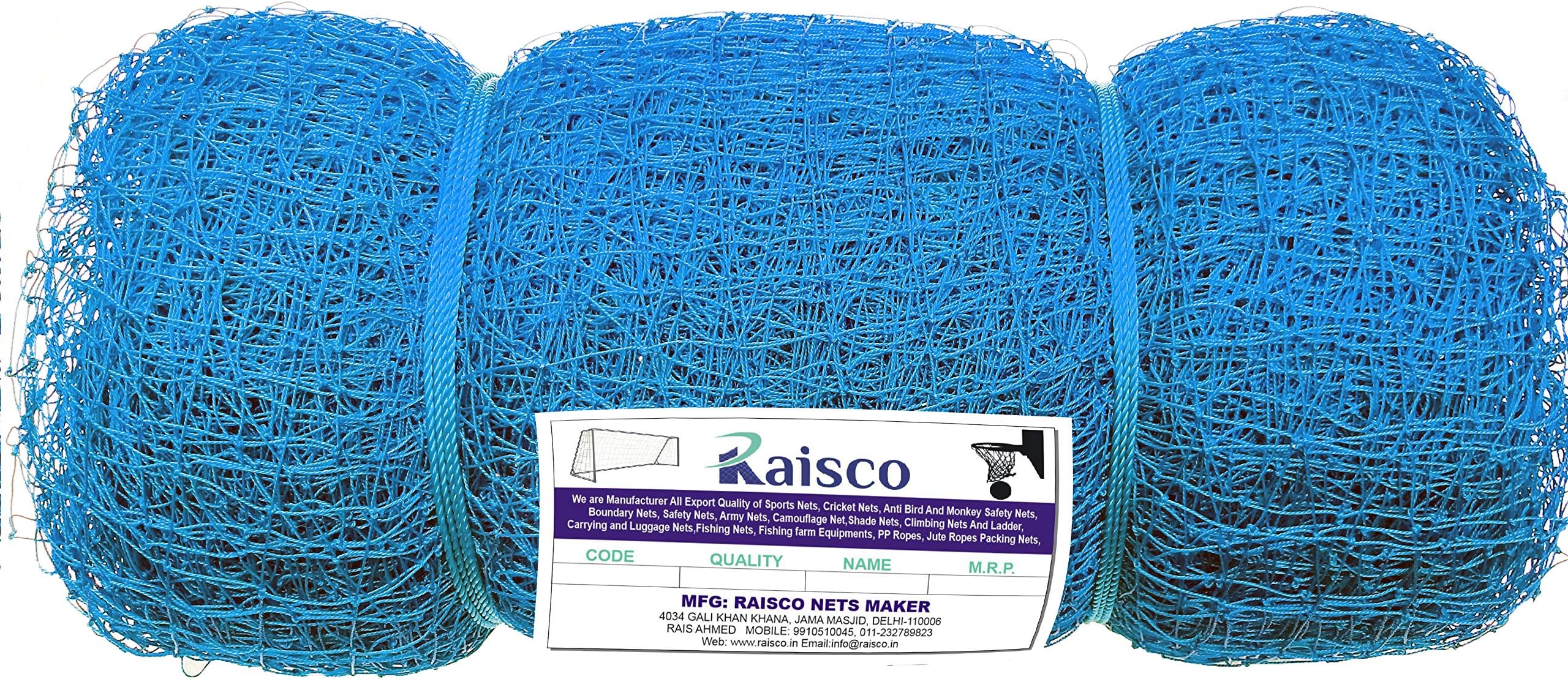 Raisco 50x12x15 Readymade Cricket Net with Roof (Blue) : Amazon.in ...