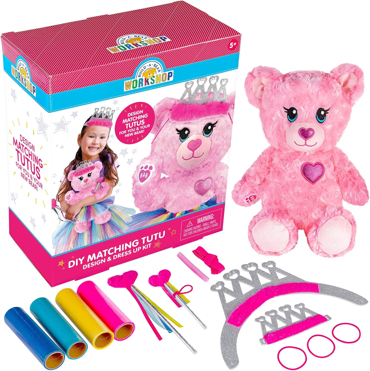 Amazon.com: Fashion Angels Build-A-Bear Tutu Design and Dress Up Kit ...