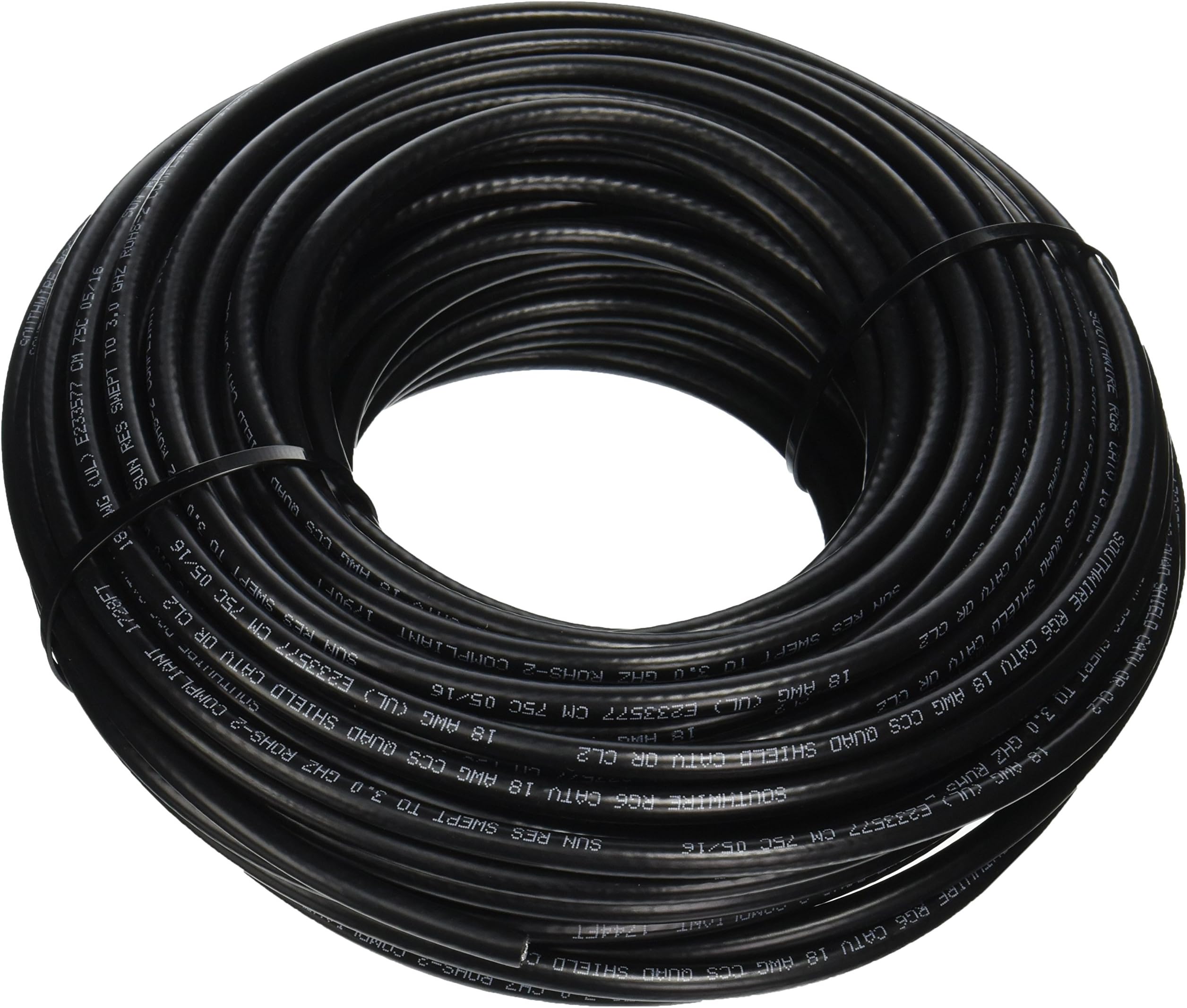 Amazon.com: Southwire 56918443 Rg6 Quad Shield CATV Communication Cable ...