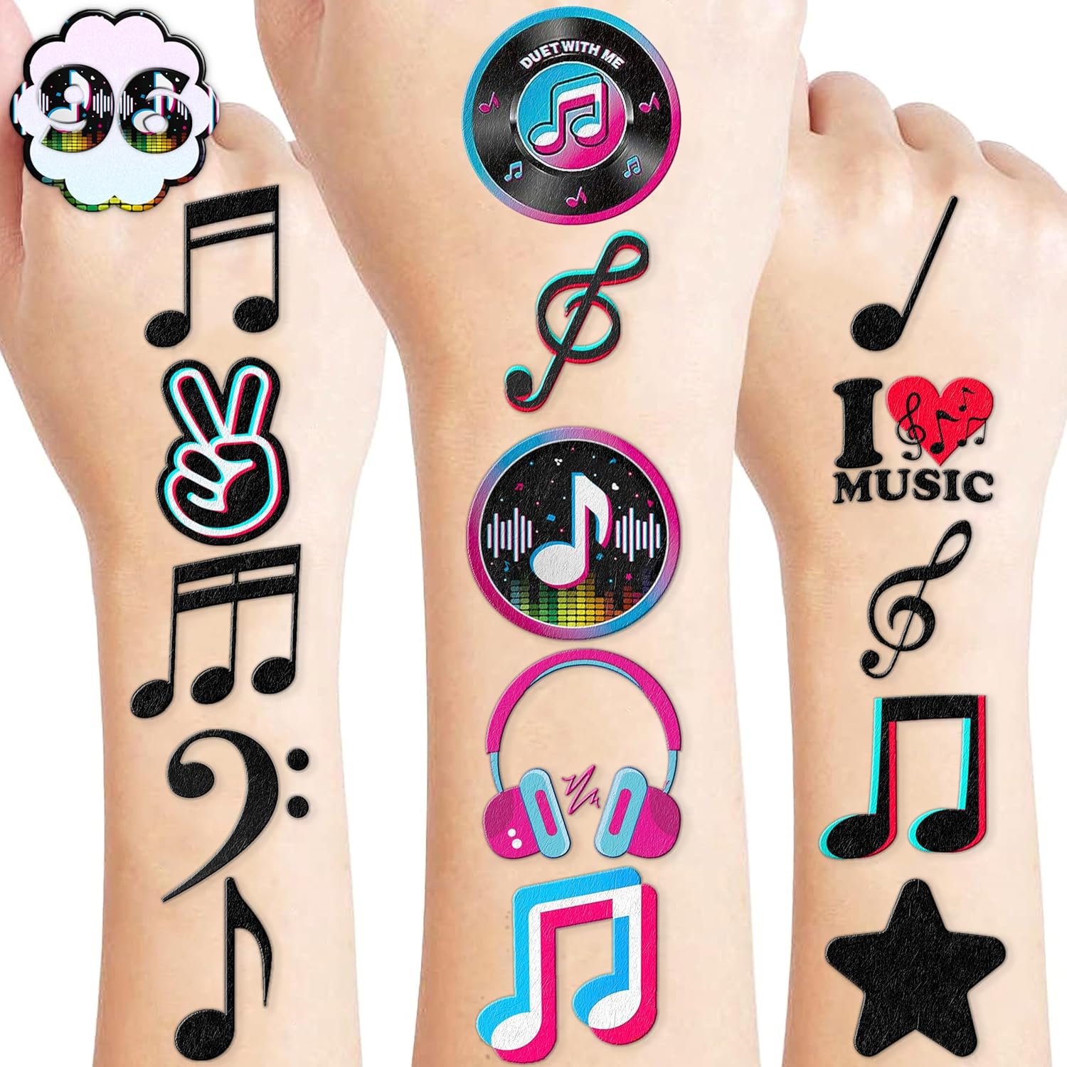 Amazon.com : (96PCS) Music Note Notes Musical Motivational Pre-Cut ...