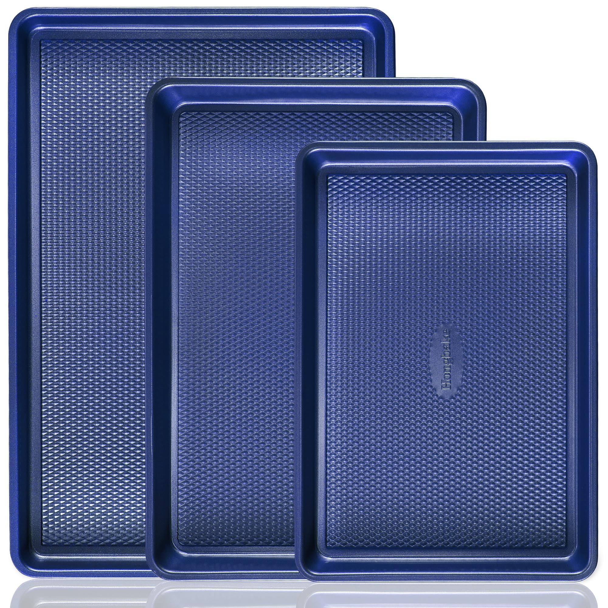 Snapklik.com : HONGBAKE Baking Sheet Pan Set, Cookie Sheets For Oven ...