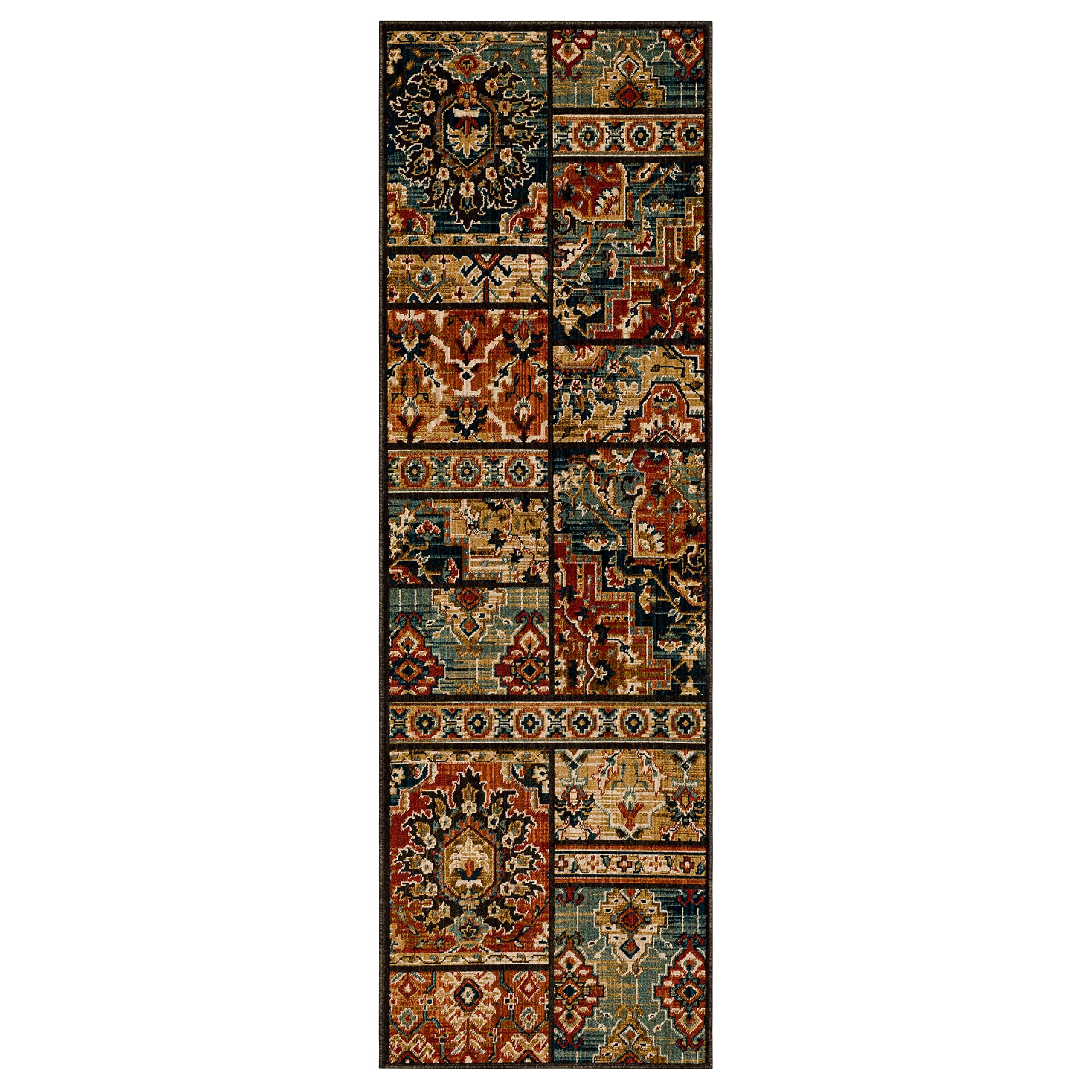 Amazon.com: Mohawk Home Abbotts Lake Ornamental 2' 6" x 10' Area Rug ...