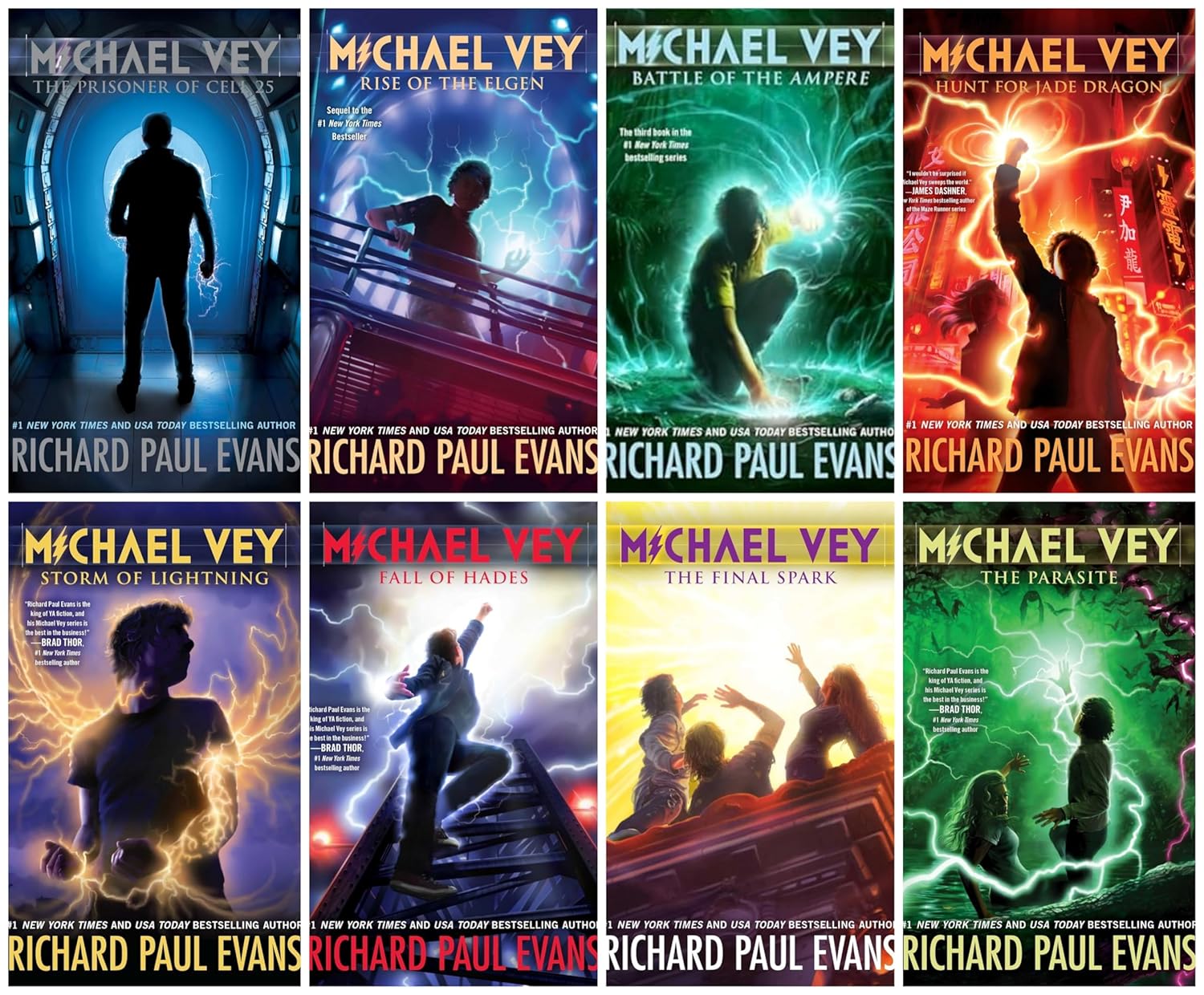 Michael Vey Series 8 Books Set (Book #1 - #8) – Prisoner of Cell 25 ...