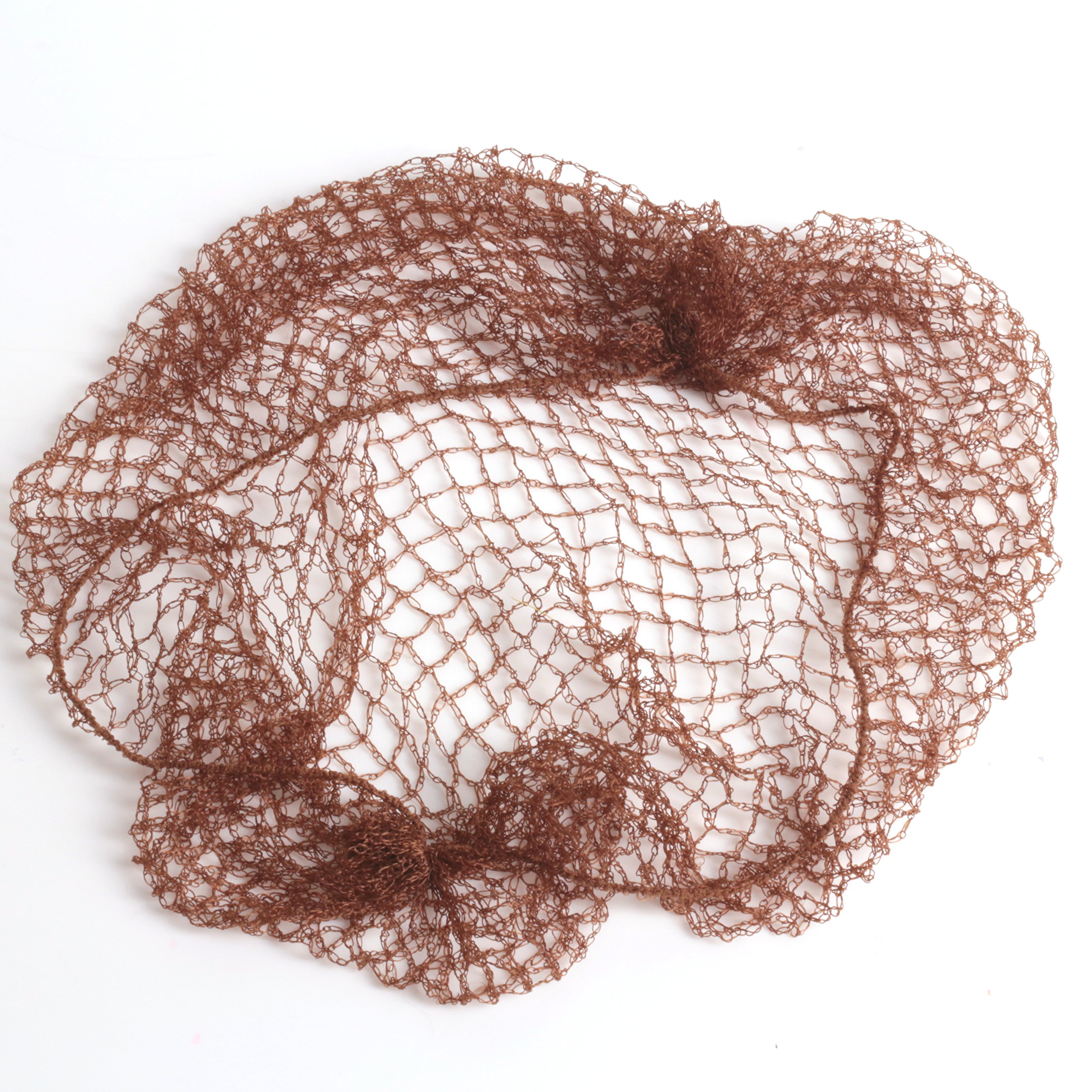 3x Dark Brown Slumber Hair Net - Elasticated Mesh Styling Sleep In Net ...