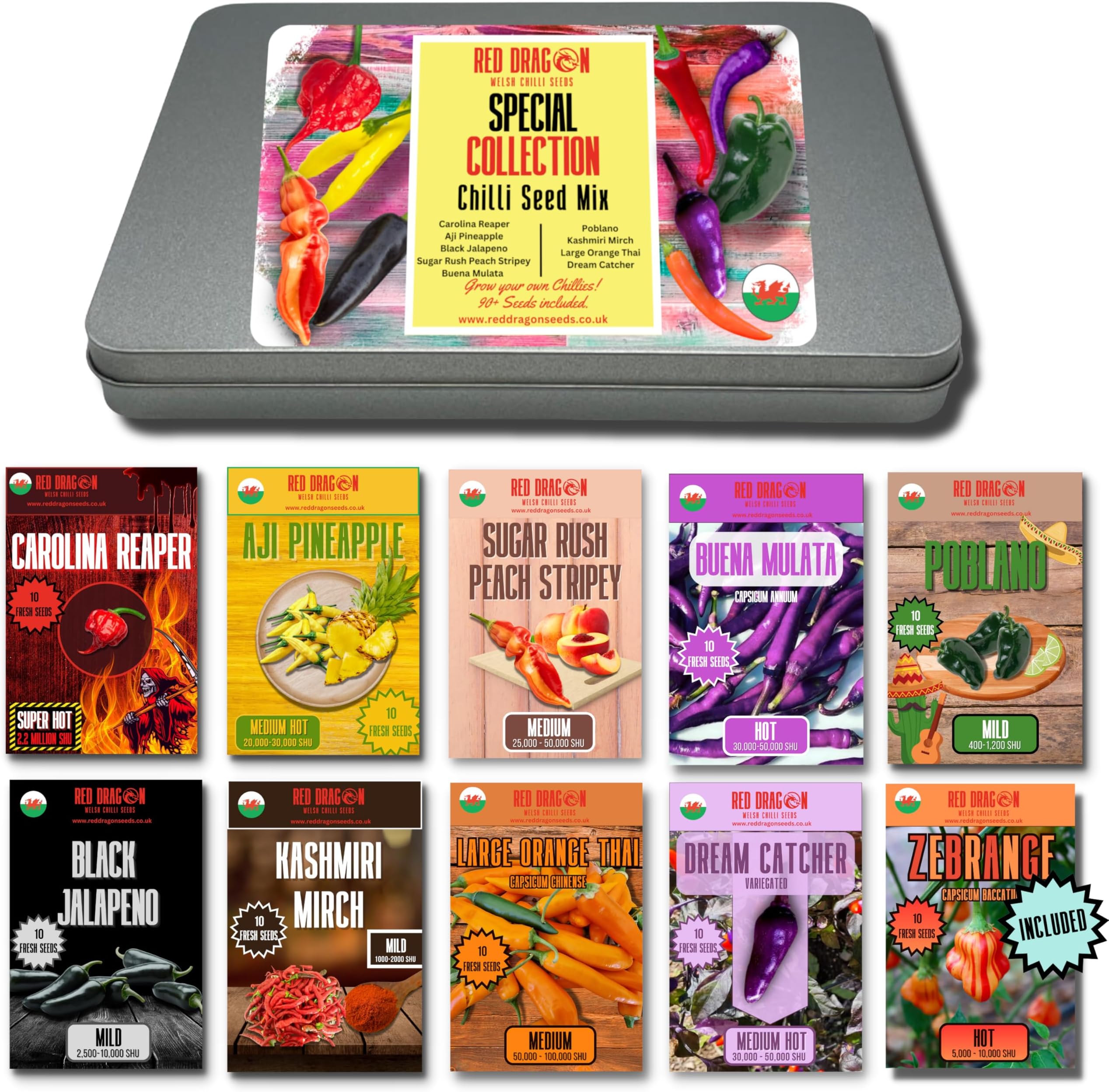 Tabasco Chili Pepper Seeds - Grow Piri Piri Birds Eye Chillies Quality ...