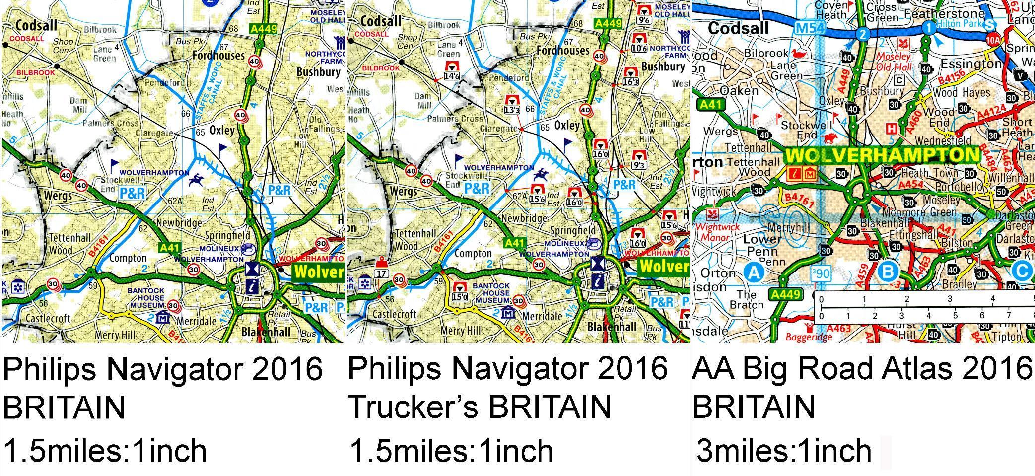 Philip's 2018 Navigator Britain Spiral-Bound (Philips Road Atlas ...
