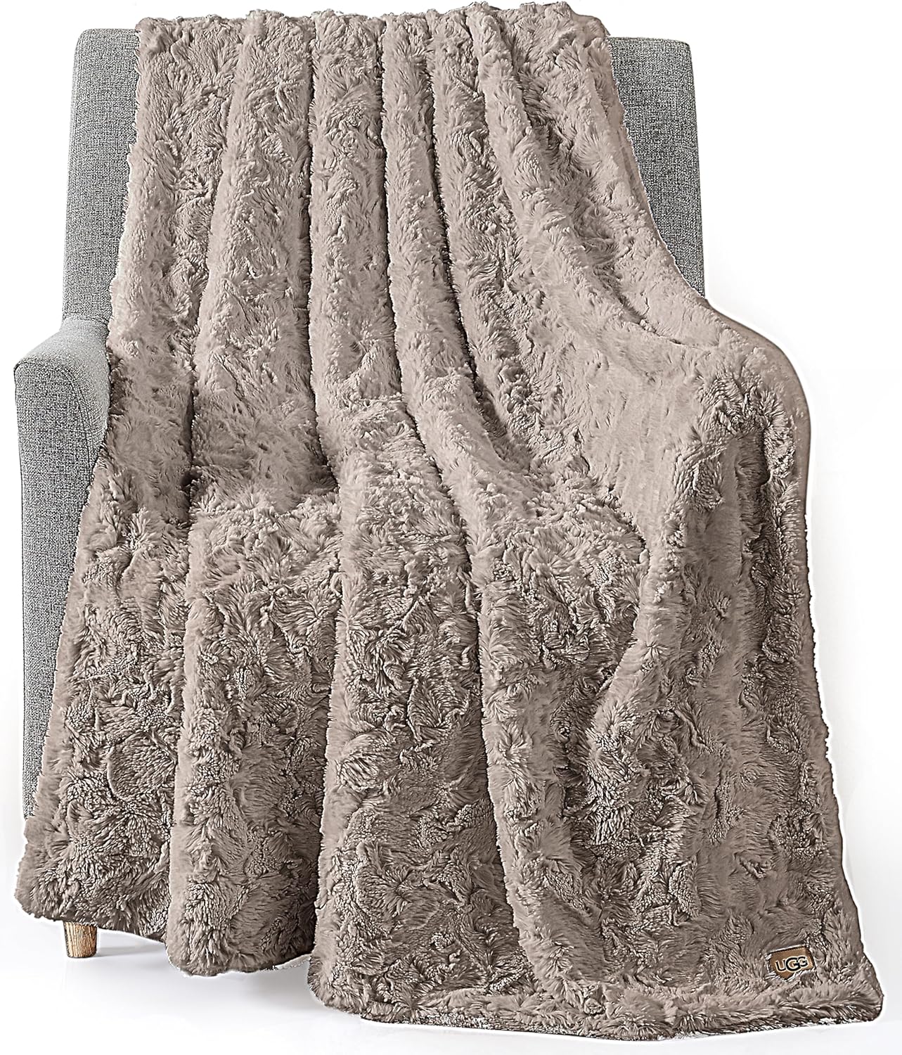 Amazon.com: UGG Adalee Faux Fur Throw Blanket Luxury Lightweight Cozy ...