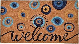 Amazon.com: Desnoran Walbrook High Pile Doormat - Evil Eye Decor, 17x30 ...