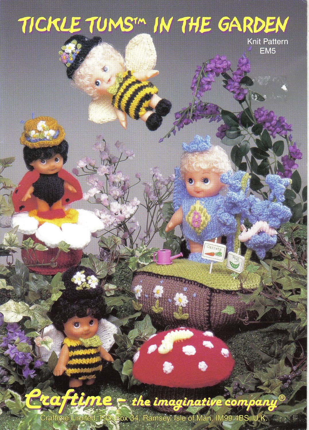 Craftime Tickle Tums In The Garden Dolls Clothes Knitting Pattern ...