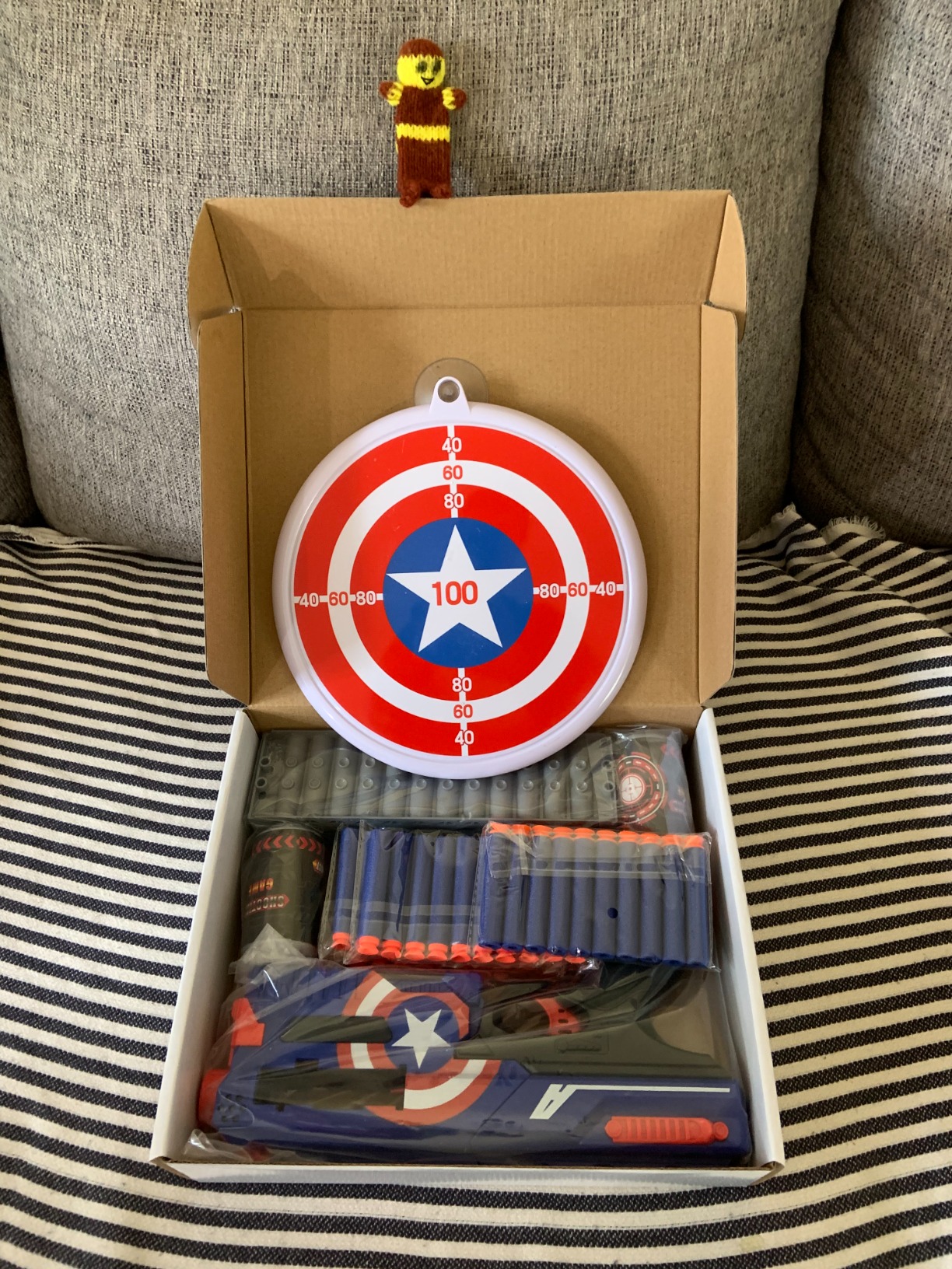 Amazon.com: Land Warrior Kids Blaster with 2 Cartridges, 1 Plate Target ...