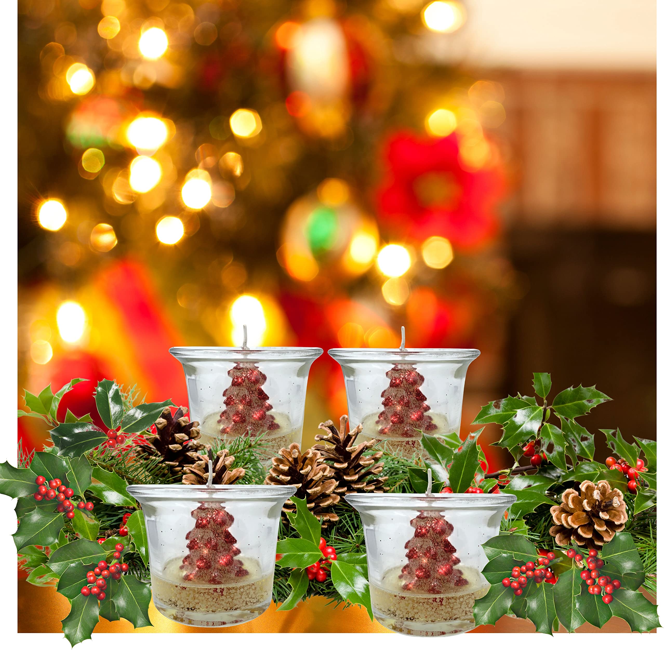 Candelabros Votivos Navideños