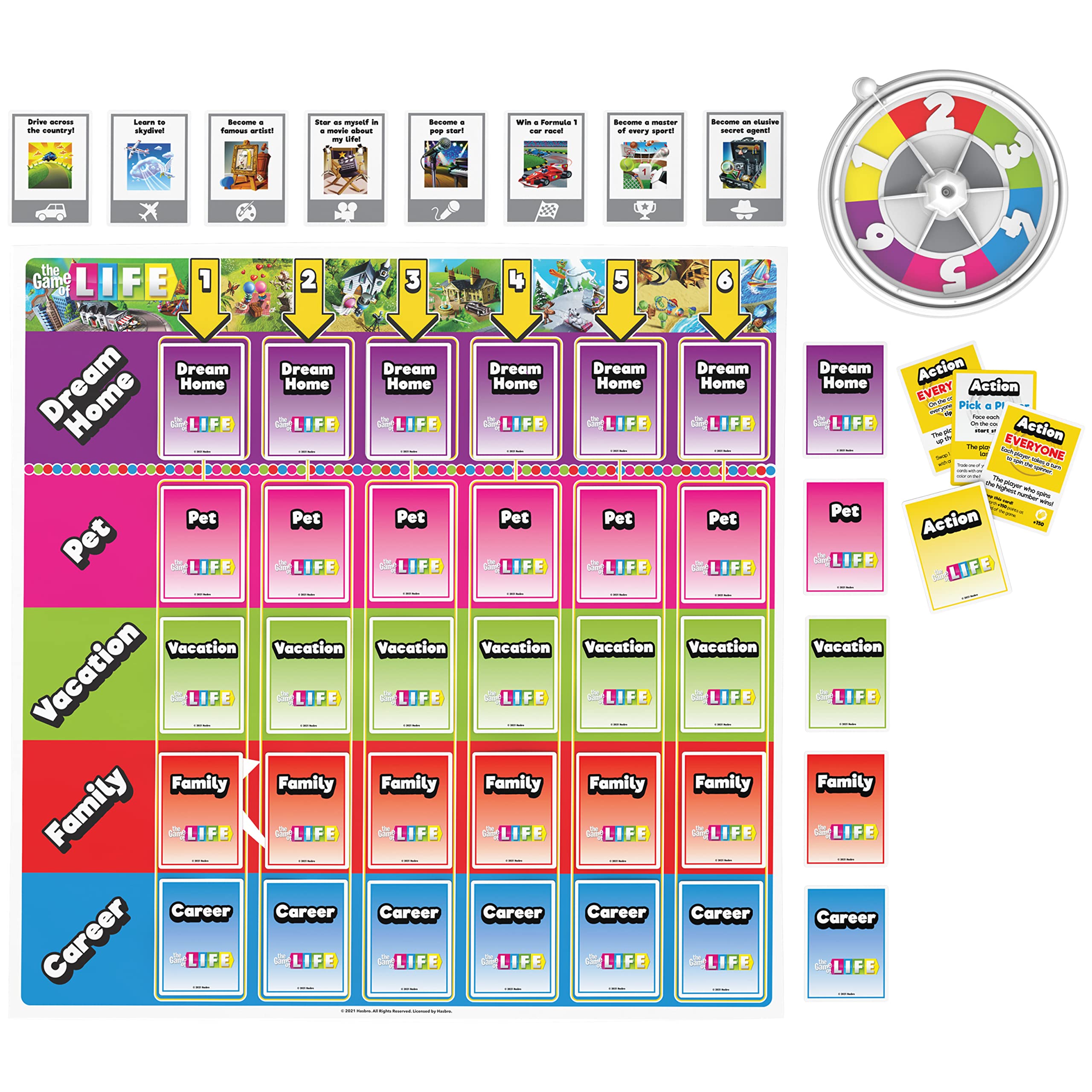 The Game of Life, Giant Edition Family Board Game Indoor/Outdoor Fun ...