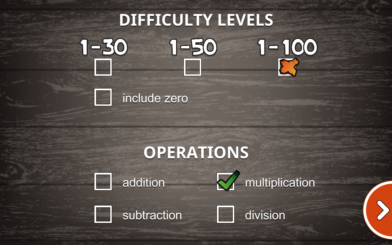 MEGA Multiplication 1-100 FREE - App on Amazon Appstore