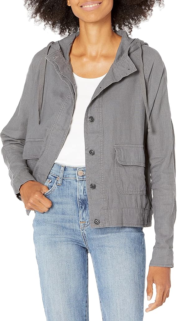 UNIONBAY womens Linen Rayon Hooded Jacket : Amazon.ca: Clothing, Shoes ...