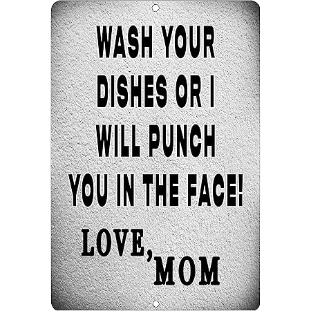 Amazon.com: Rogue River Tactical Funny Kitchen Metal Tin Sign, 12x8 ...