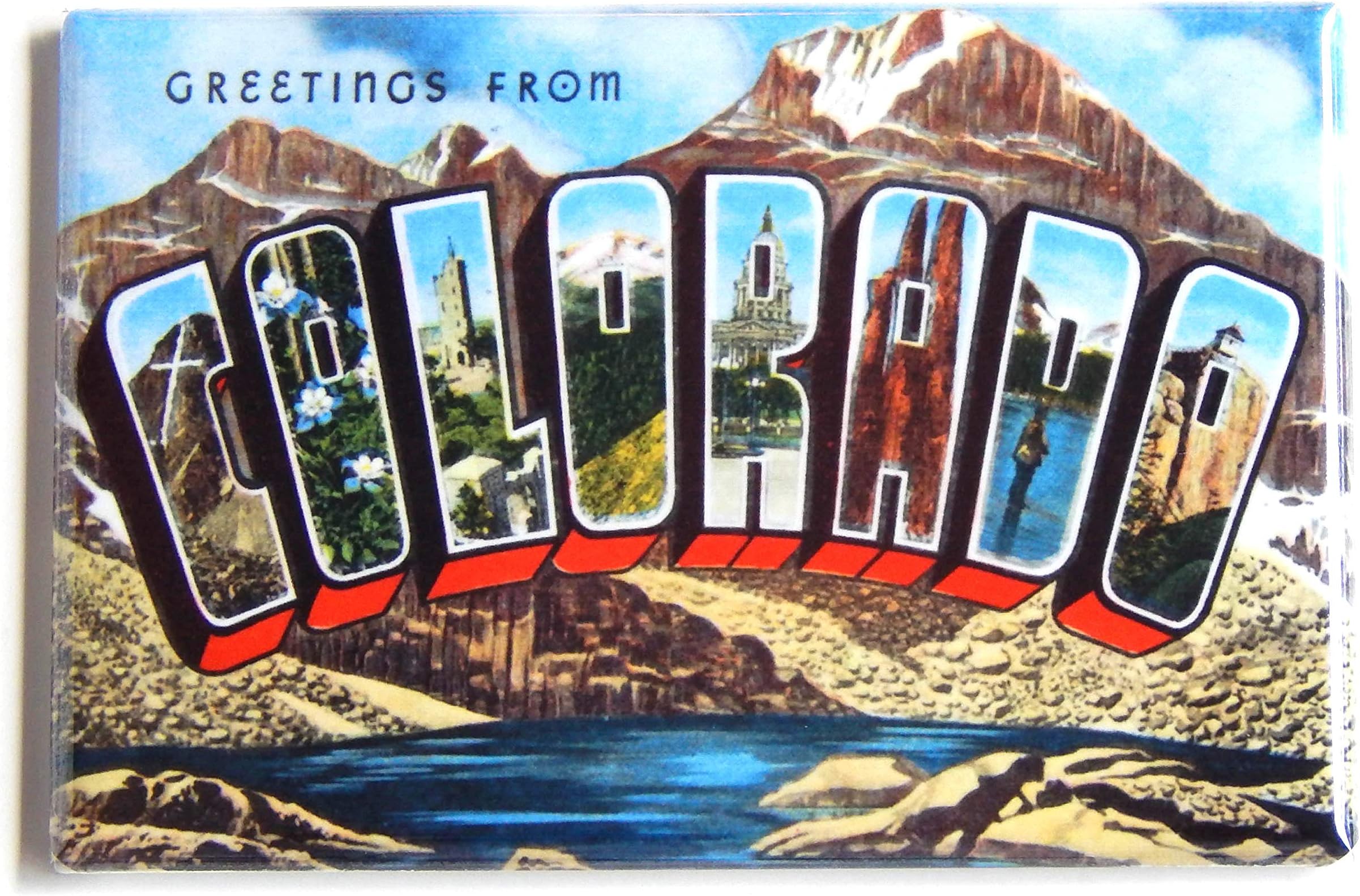 Amazon.com: Greetings from Glenwood Springs Colorado Fridge Magnet (1. ...