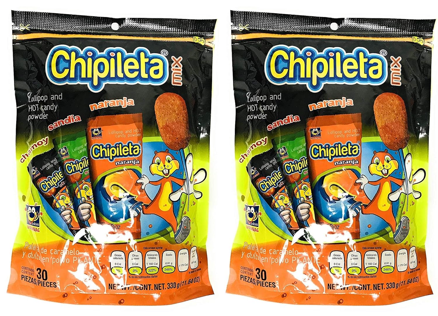 Amazon.com: Chipileta Mix Lollipop and hot candy powder Pack of 2