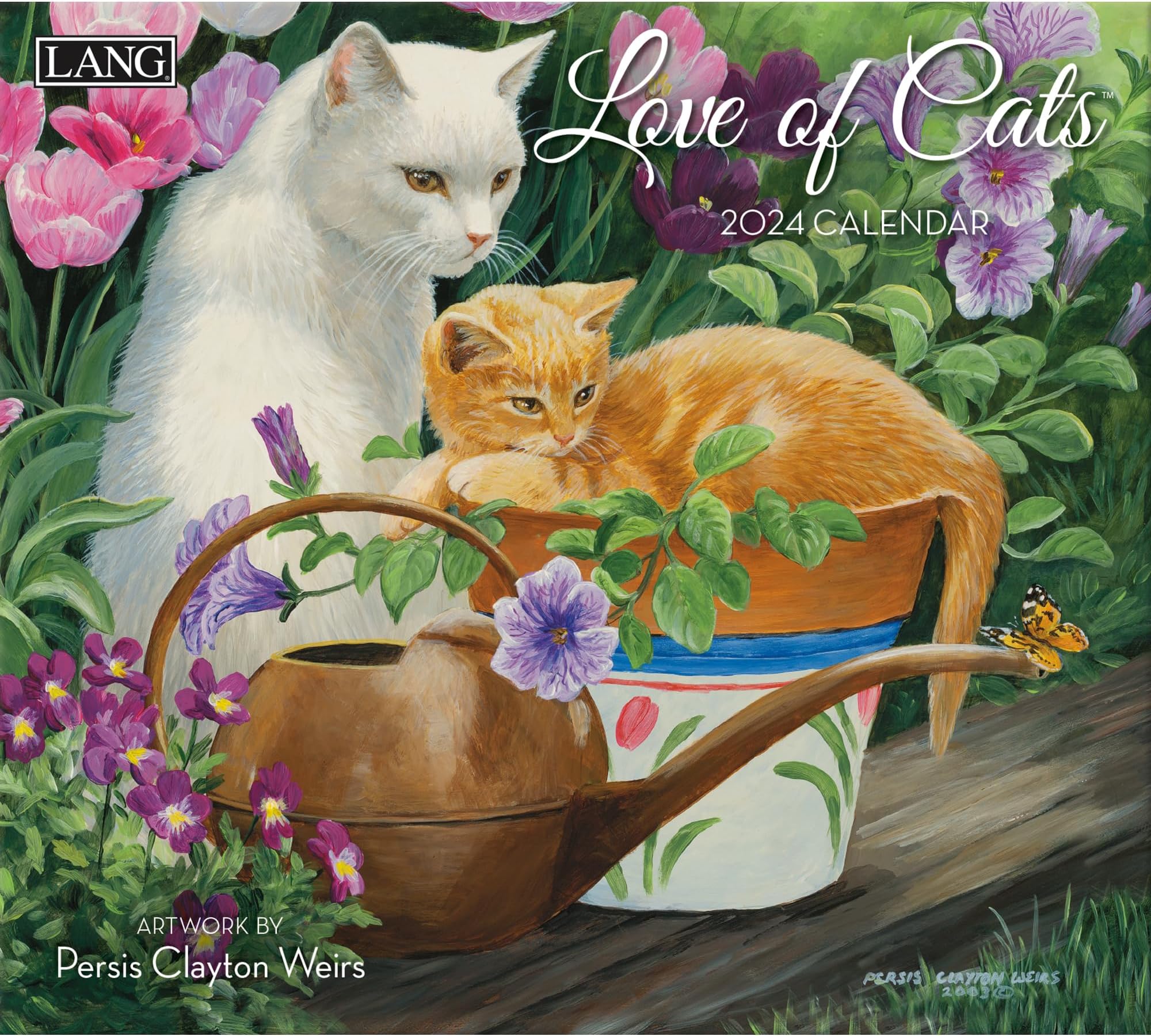 Ginger Cats Calendar 2024 | Square Wall Calendar | 16 Months | Baker ...