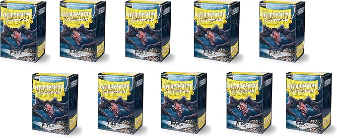 Amazon.com: Dragon Shield Matte Black Standard Size Card Sleeves ...