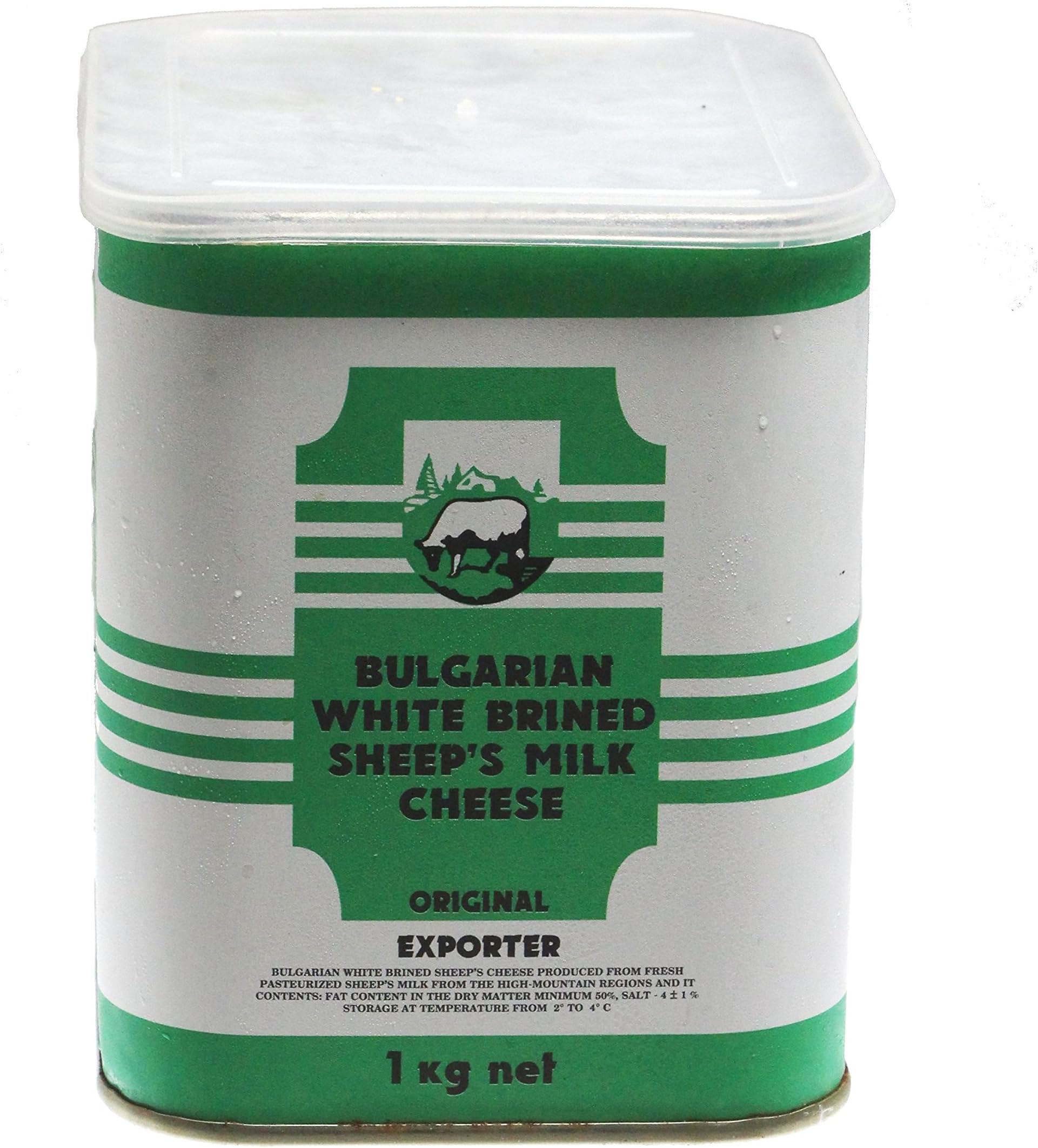 Amazon.com: Bulgarian Feta Cheese, White Brined Sheeps's Milk Cheese ...