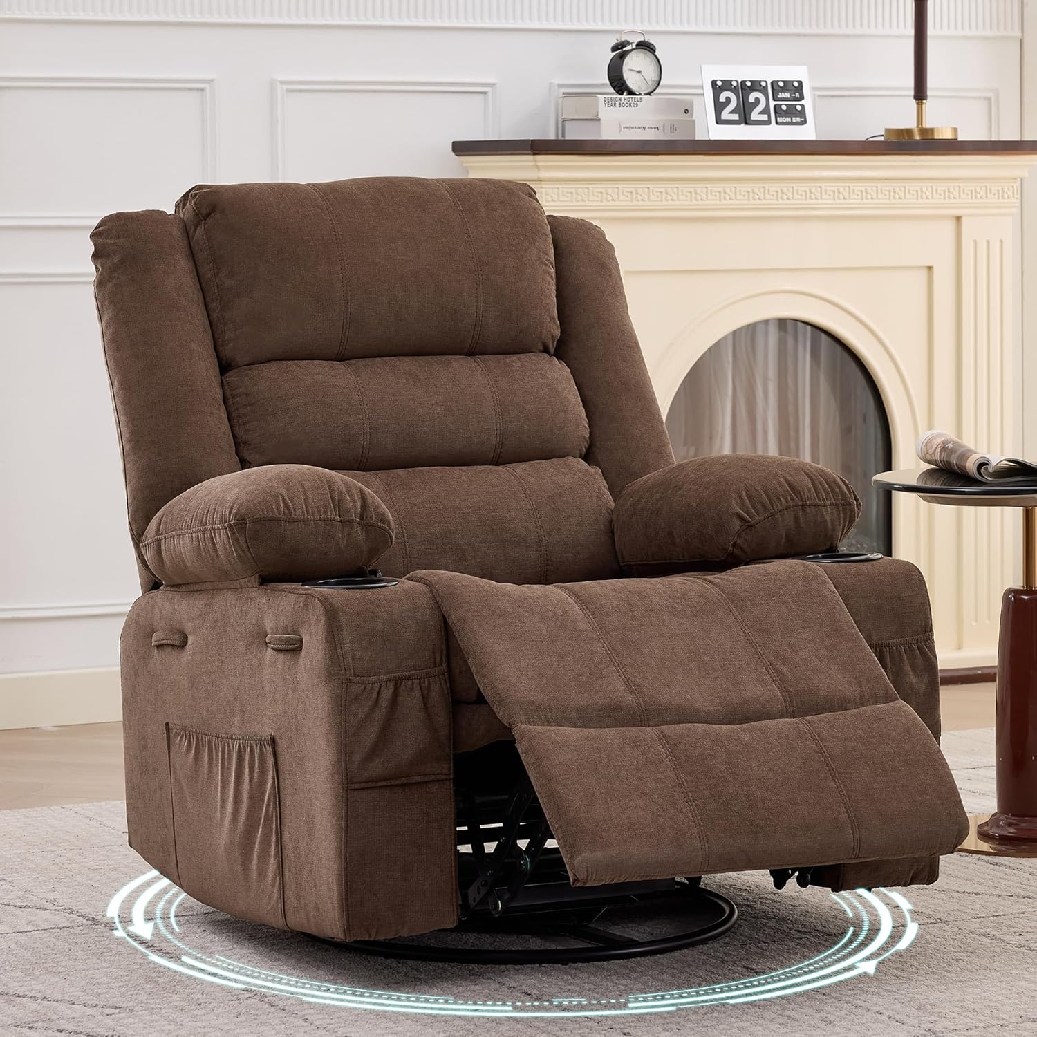 Amazon.com: 360° Swivel Rocker Recliner Chair for Adults, Rocking ...