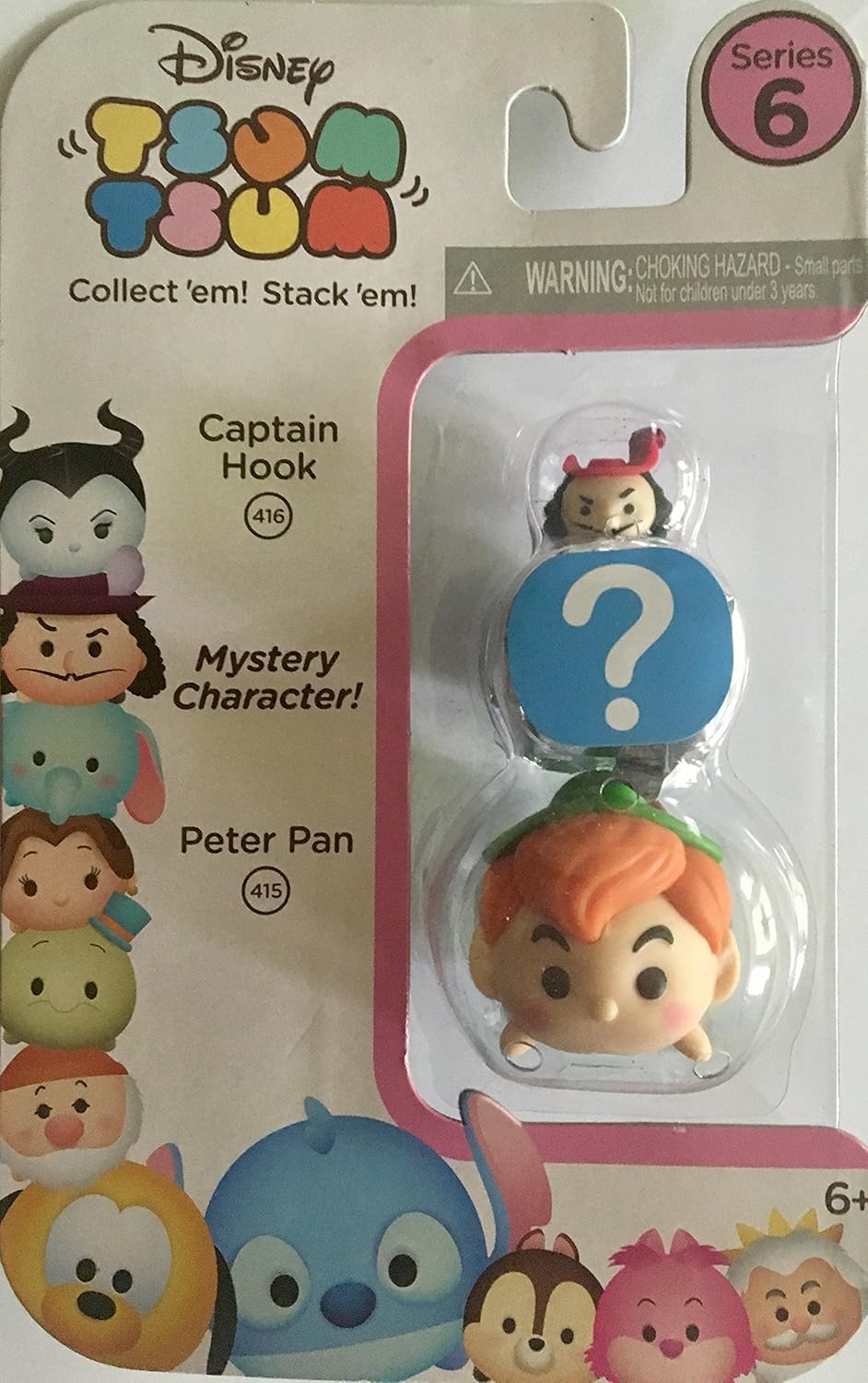 Amazon.com: Disney Tsum Tsum Series 6! 3-Pack Figures: Captain Hook ...