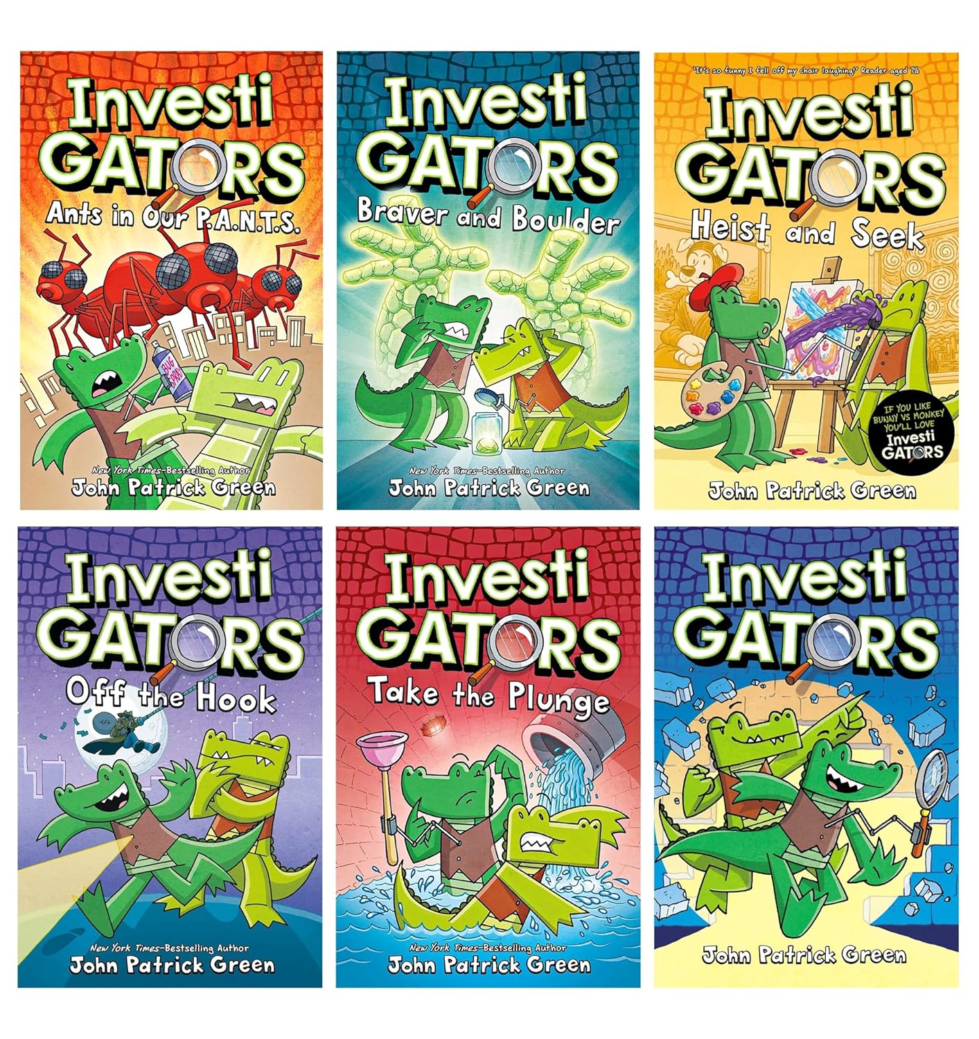 InvestiGators By John Patrick Green 6 Books Collection Set ...