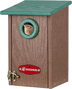 Amazon.com: Kingsyard Recycled Plastic Bird House for Outdoors ...