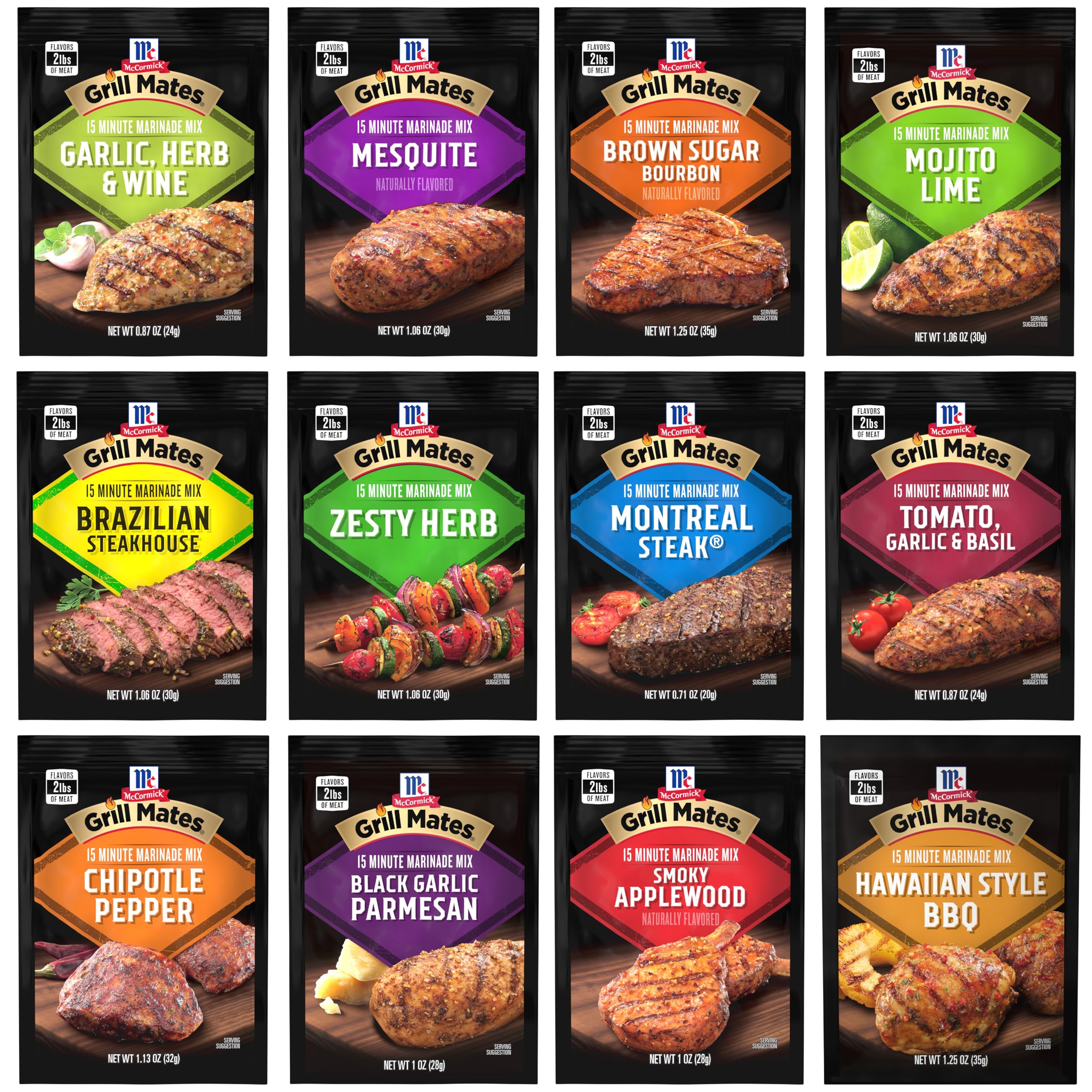 Grill Mates Packets Mccormick Grill Mates Brown Sugar Bourbon Marinade