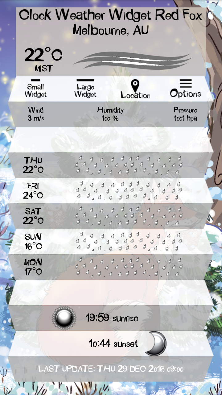 Clock Weather Widget Red Fox - App on Amazon Appstore
