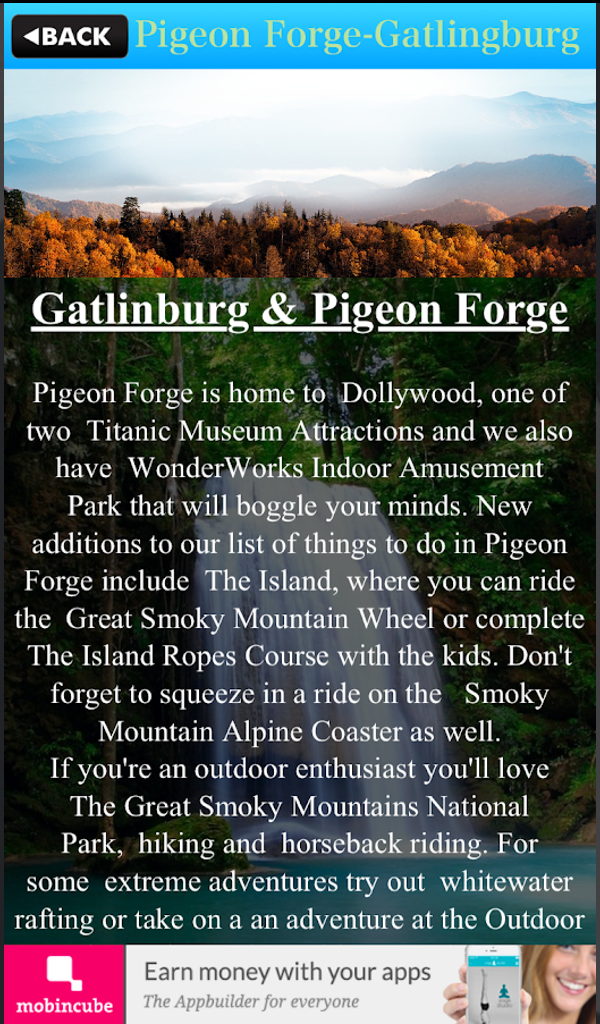Pigeon Forge - Gatlinburg Tourist Guide - App on Amazon Appstore