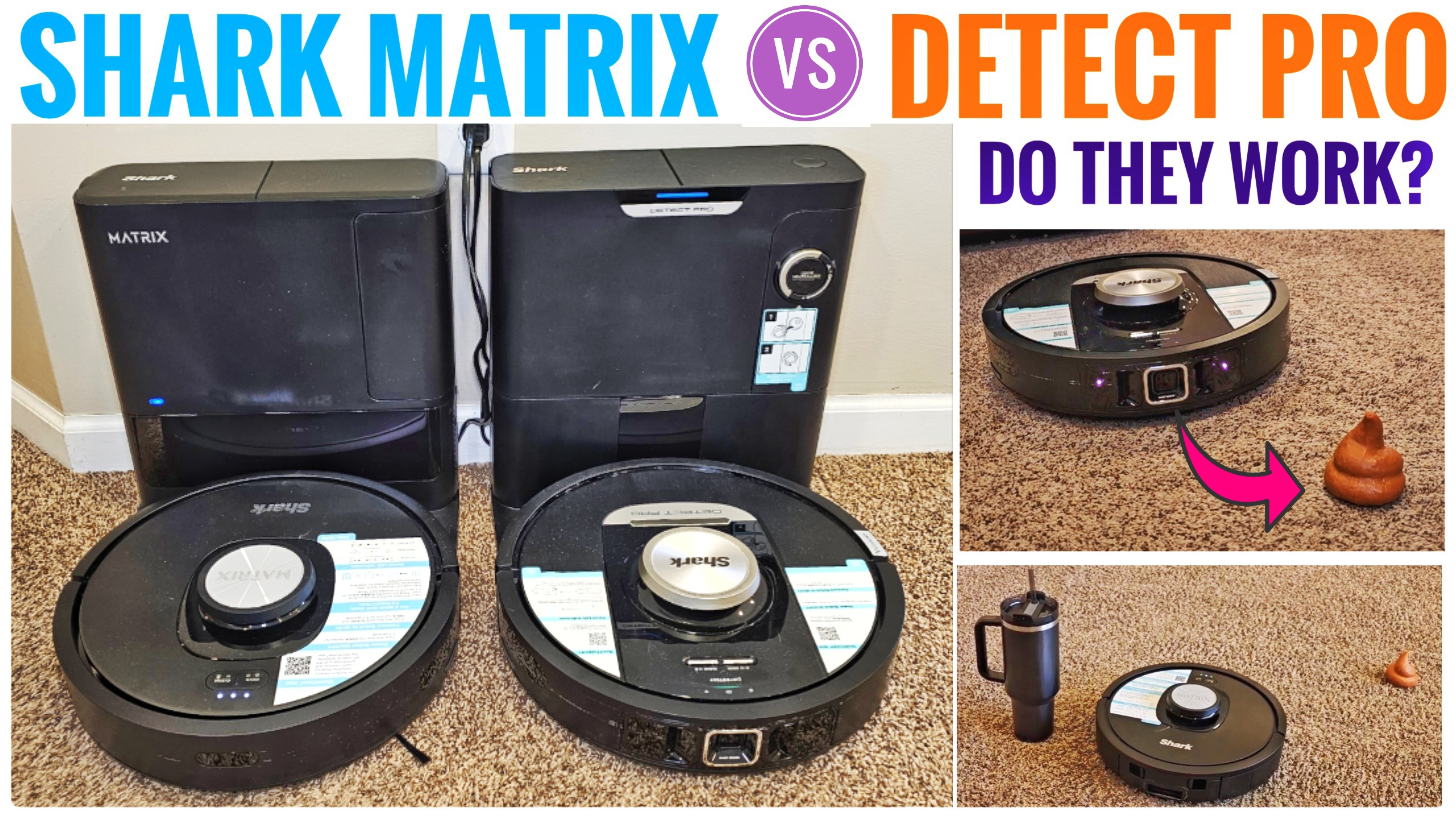 Watch Shark Matrix vs Detect Pro Robot Vacuum Comparison on Amazon Live
