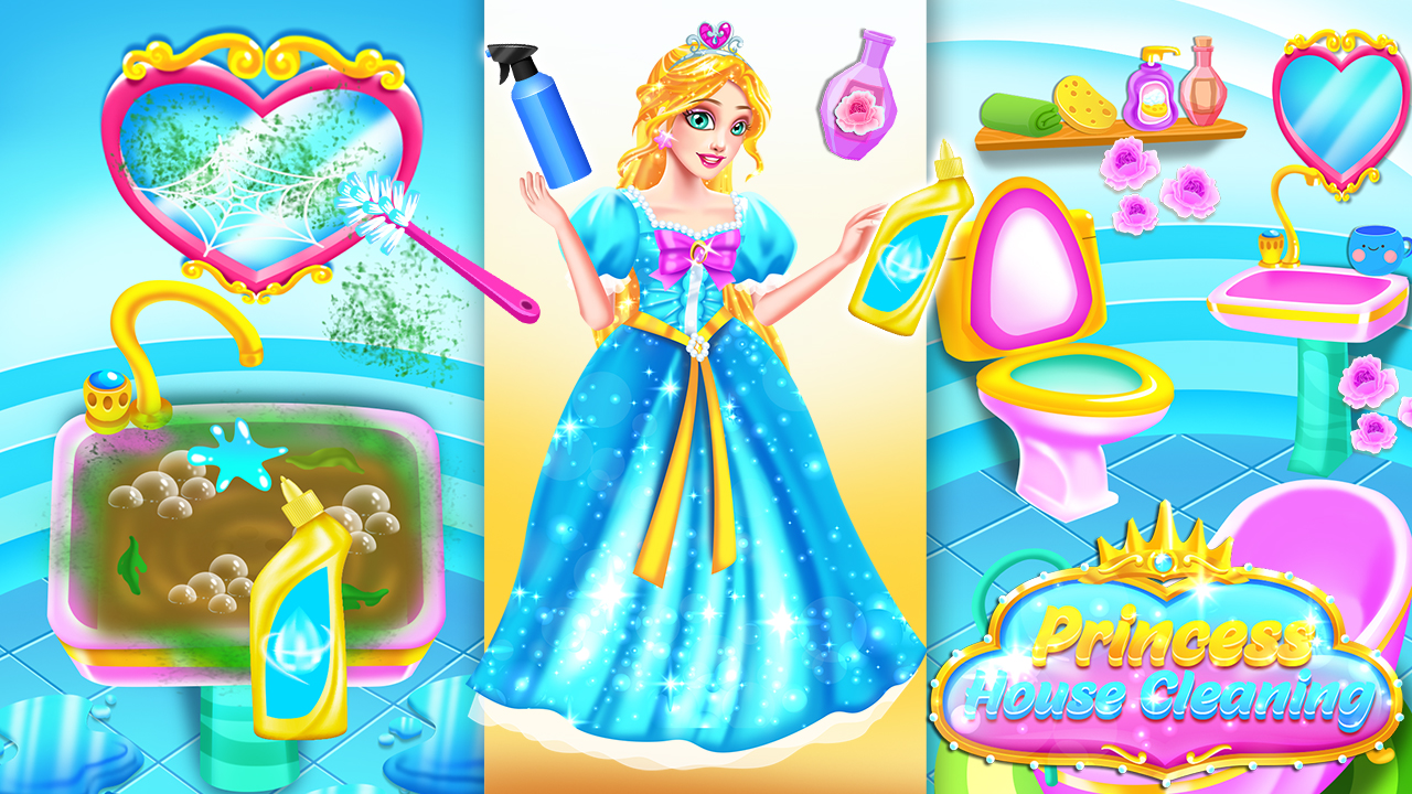 Princess Castle House Cleanup - Princess Cleaning Games for Girls - App ...