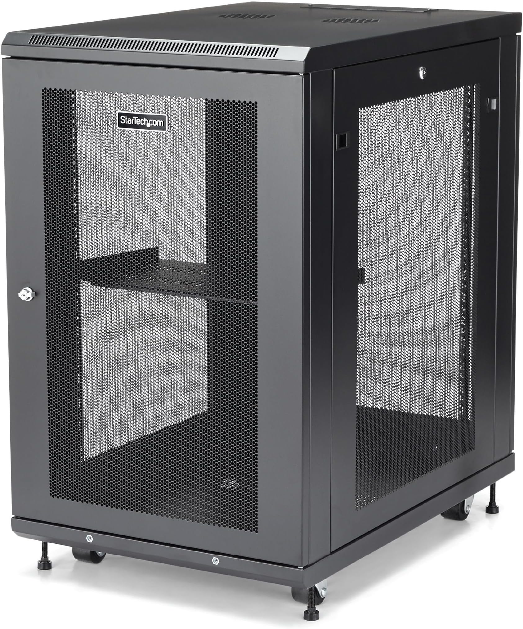 Amazon.com: StarTech.com 4-Post 18U Server Rack Cabinet, 19" Data Rack ...