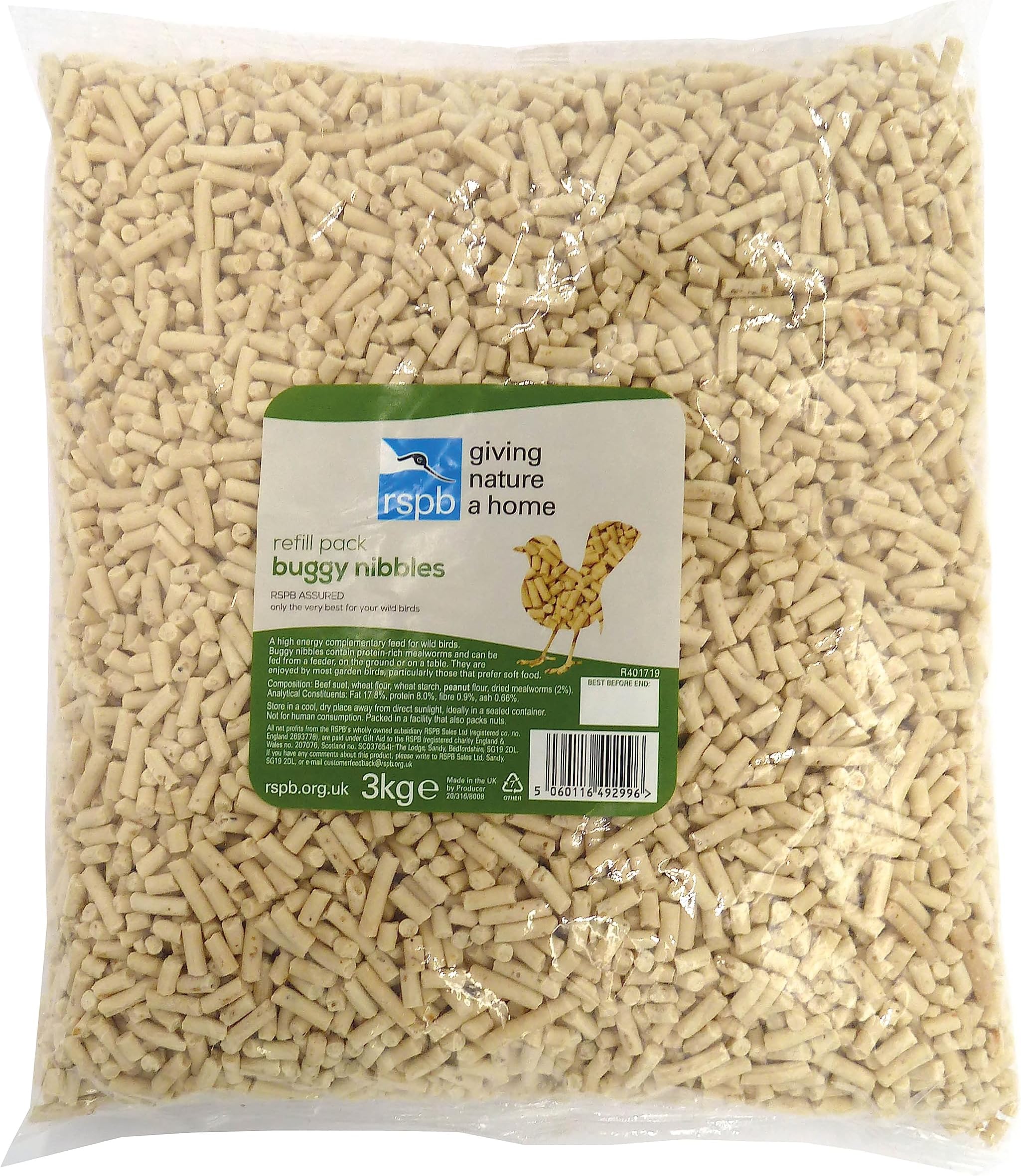 Suet Pellets - Wild Bird Food High in Energy and Nutrients, with ...
