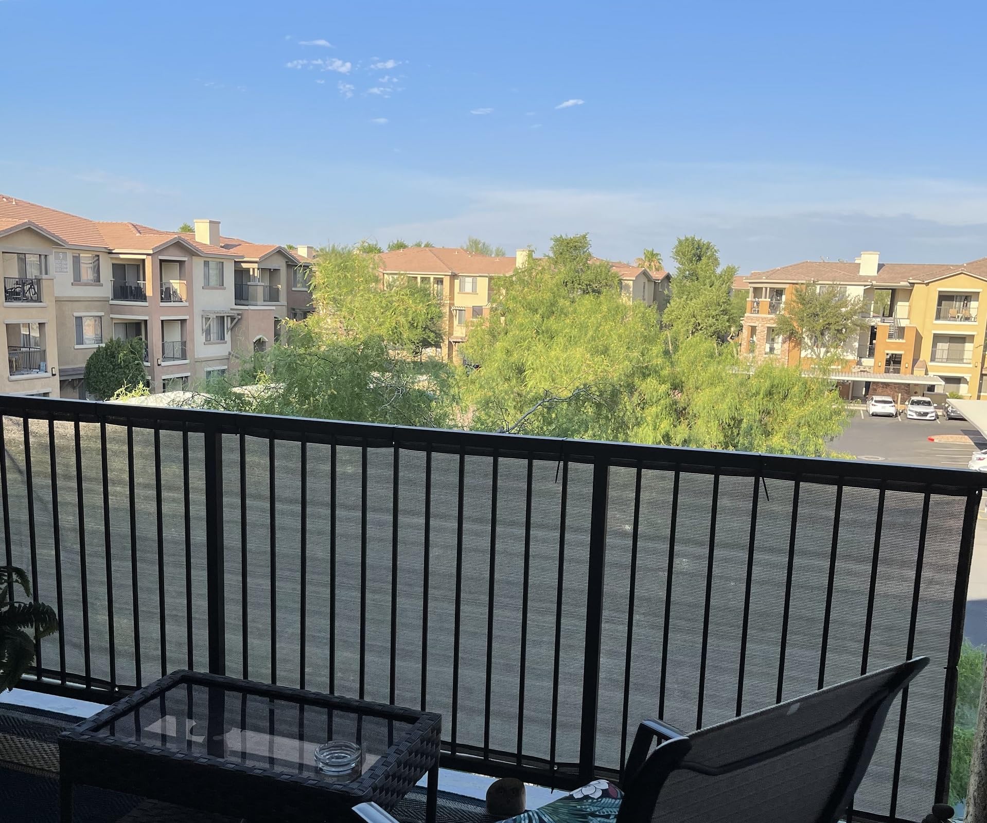 Snapklik.com : Abrotain Fence Privacy Screen Balcony Deck Fencing Cover ...