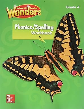 Reading Wonders Spelling & Phonics Workbook, Student Edition Grade 4 ...