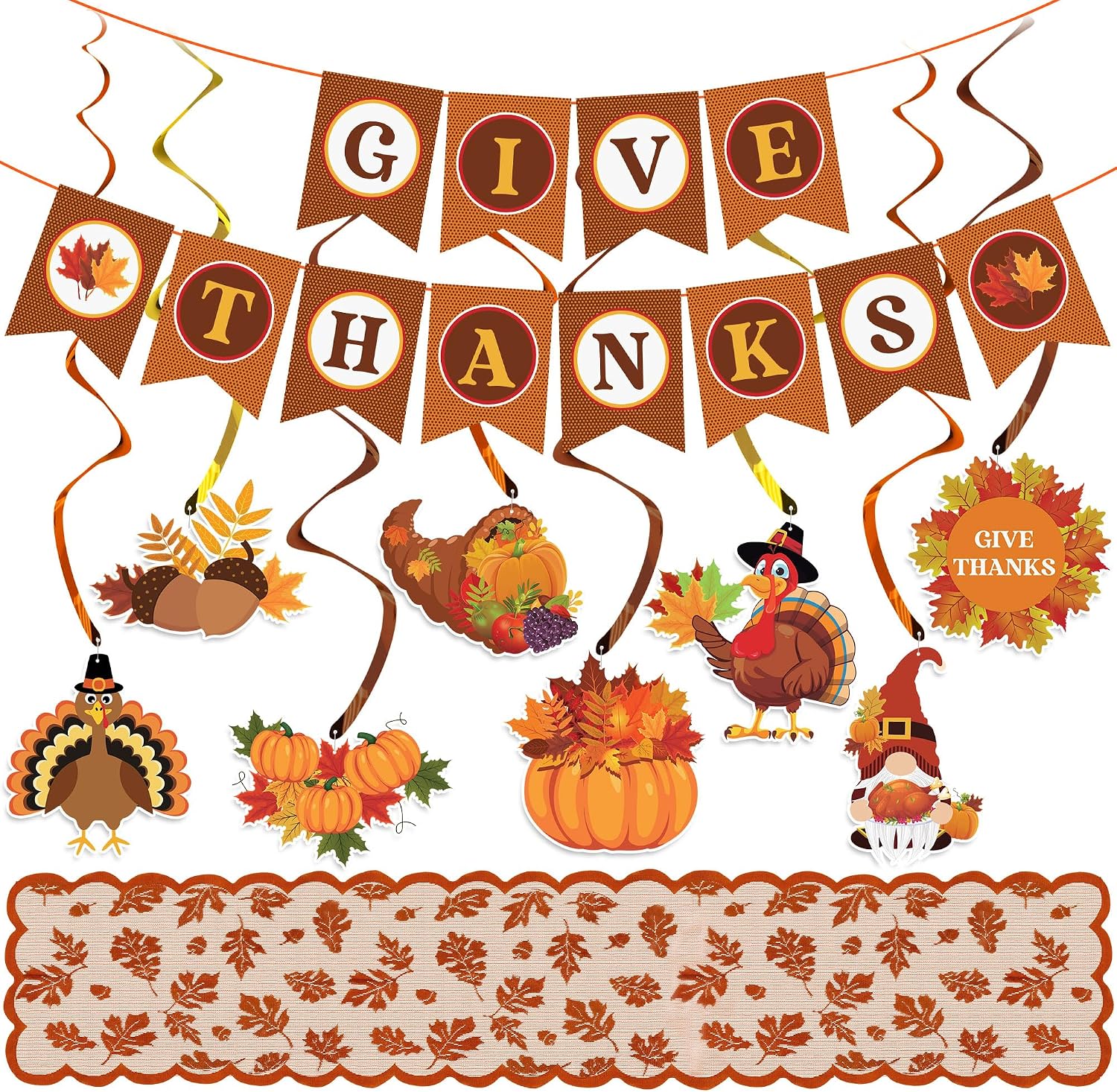 Amazon.com: Thanksgiving Party Decorations Supplies - NO DIY ...