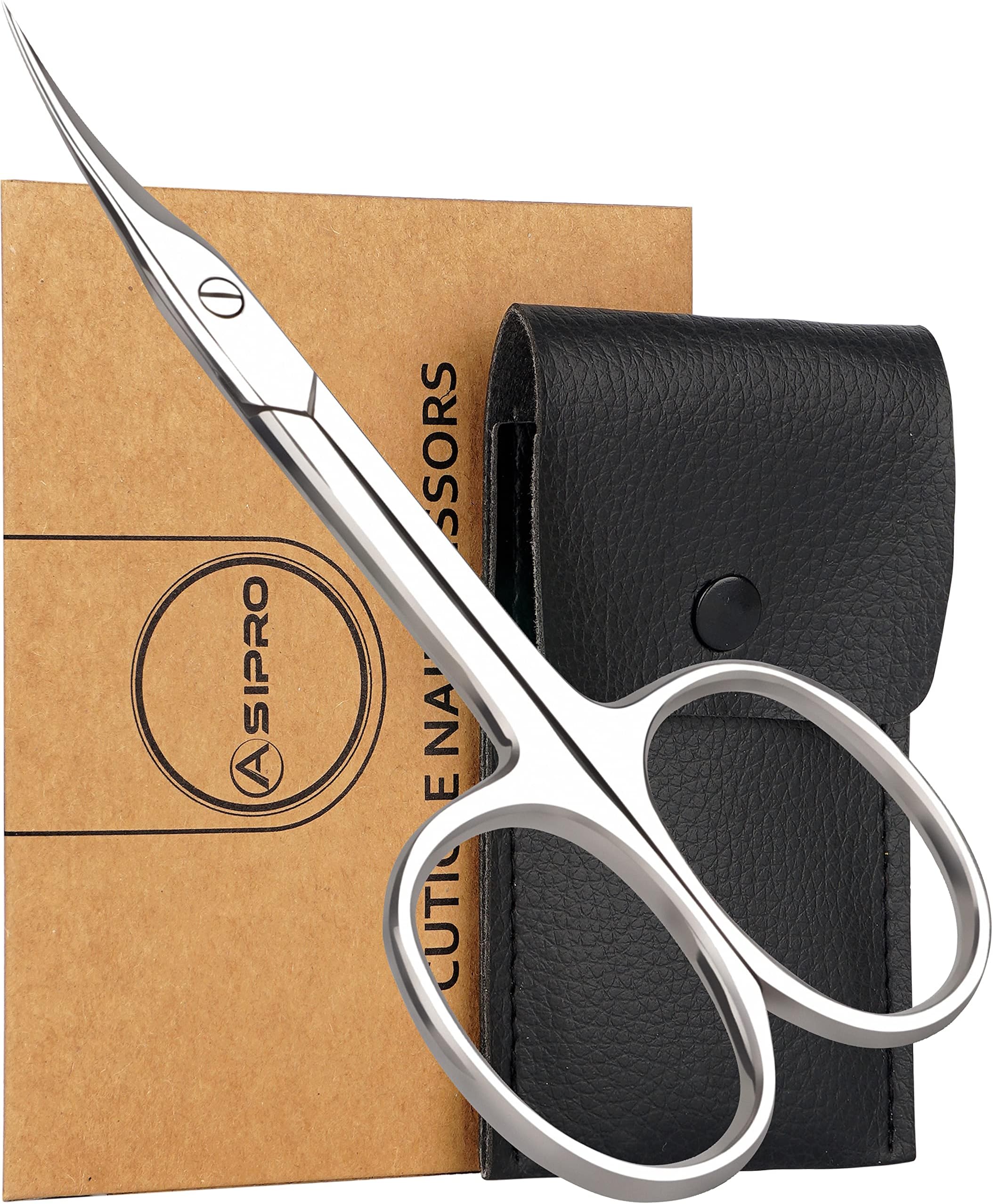Amazon.com : ARSUK Cuticle Scissors Extra Fine Curved- Professional ...