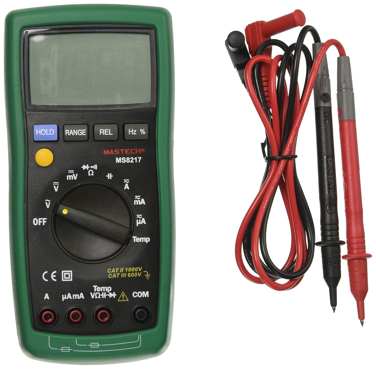 Mastech MS8217 AC/DC Autoranging Digital Multimeter with 4000 Counts ...