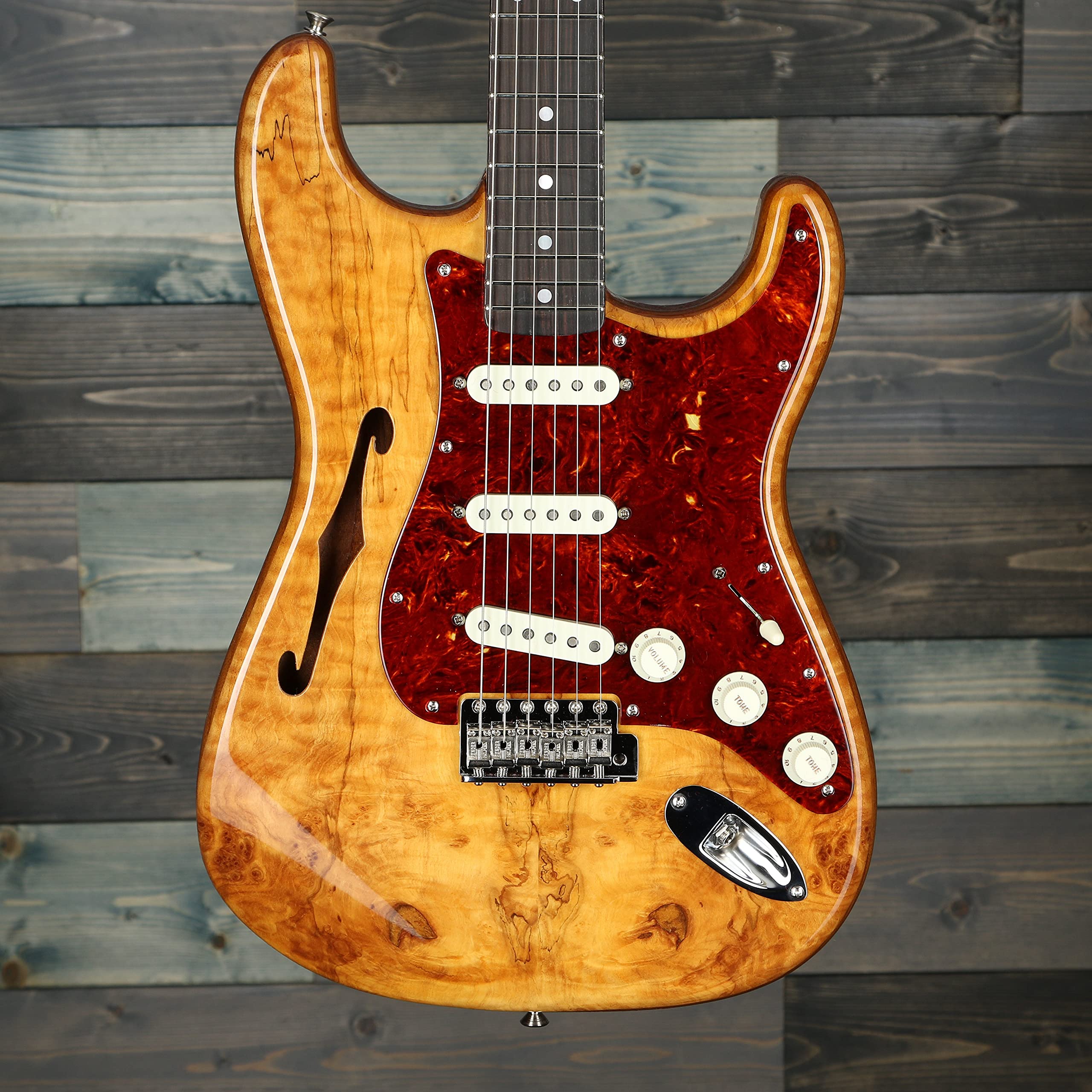Fender Custom Shop Artisan Spalted Maple Stratocaster Thinline Roasted ...