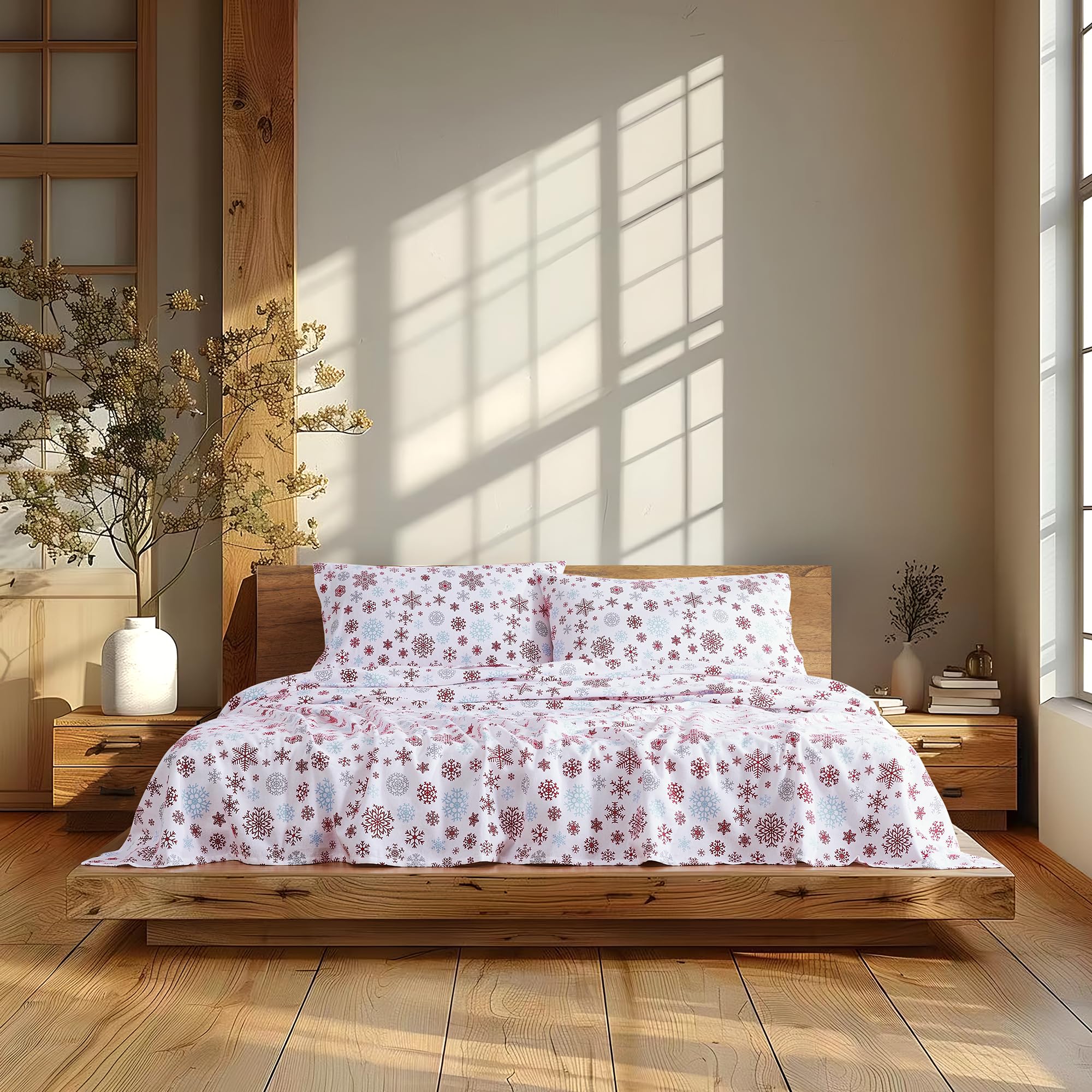 Amazon.com: Linen Closet Soft & Cozy 100% Cotton Flannel Sheet Set ...