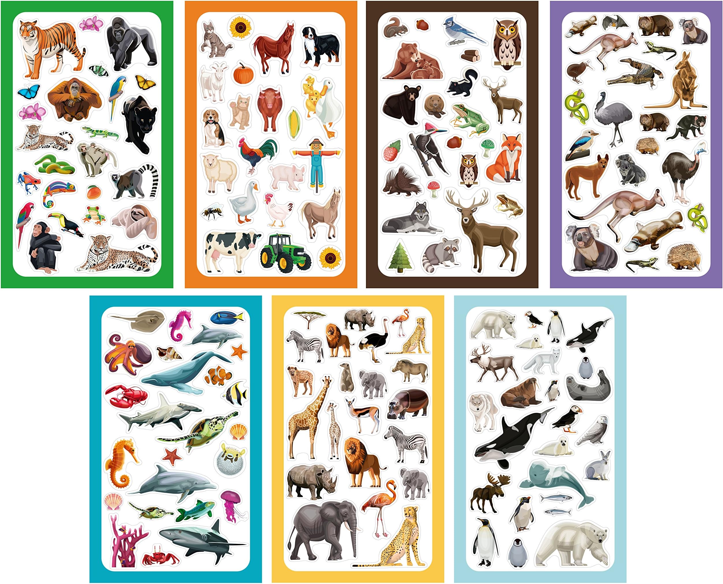 Amazon.com: Arctic Animals 20 Pcs Stickers - Adorable Frosty Friends ...