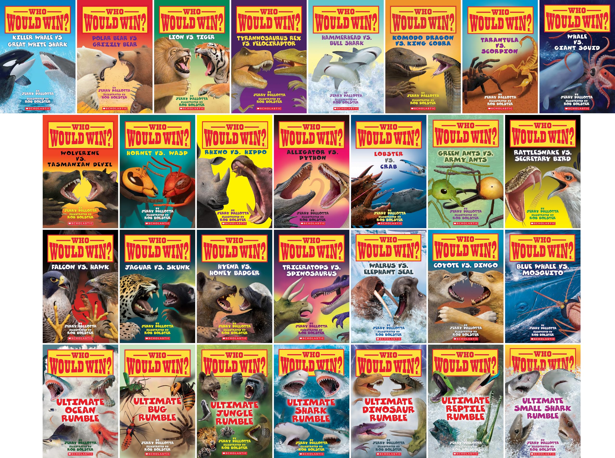 Who Would Win Complete Collection (29 Books Series Set): Jerry Pallotta ...