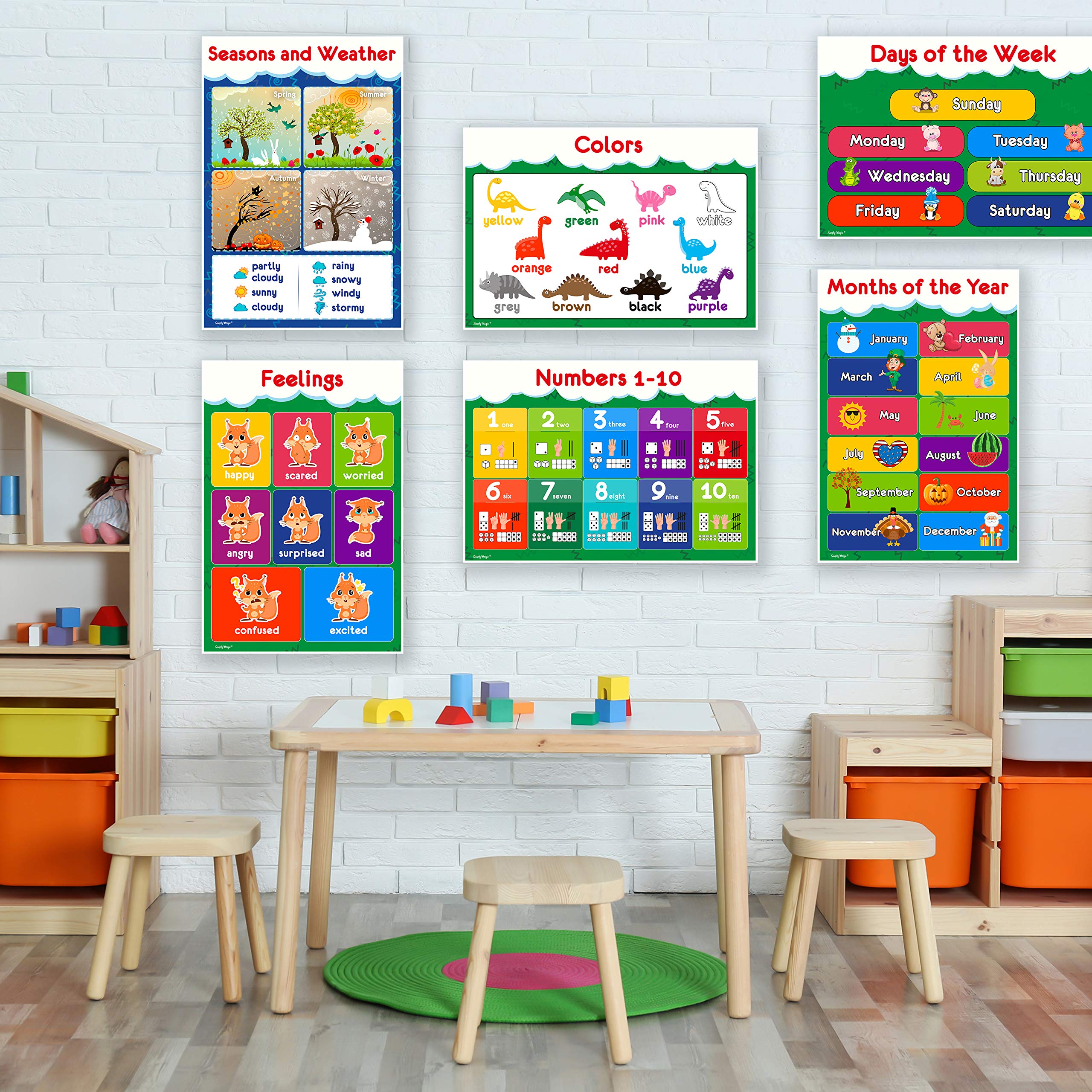11 Educational Posters for Toddlers and Kids - Perfect for Children ...